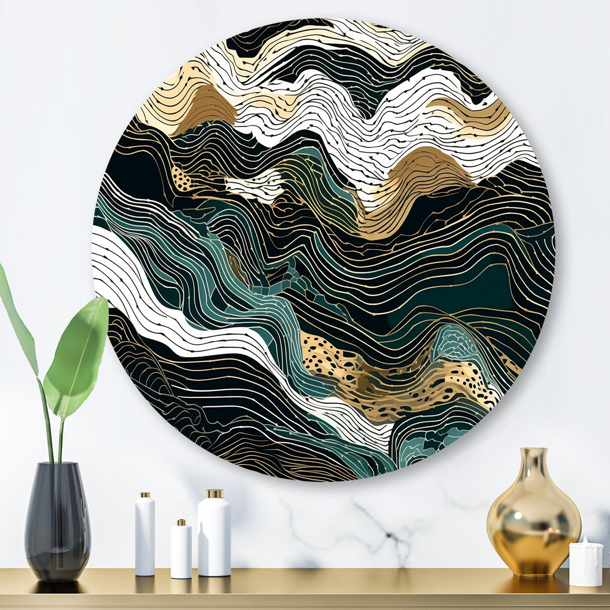 Designart "Line Exploration in Abstraction III" Minimalism Line Art ...