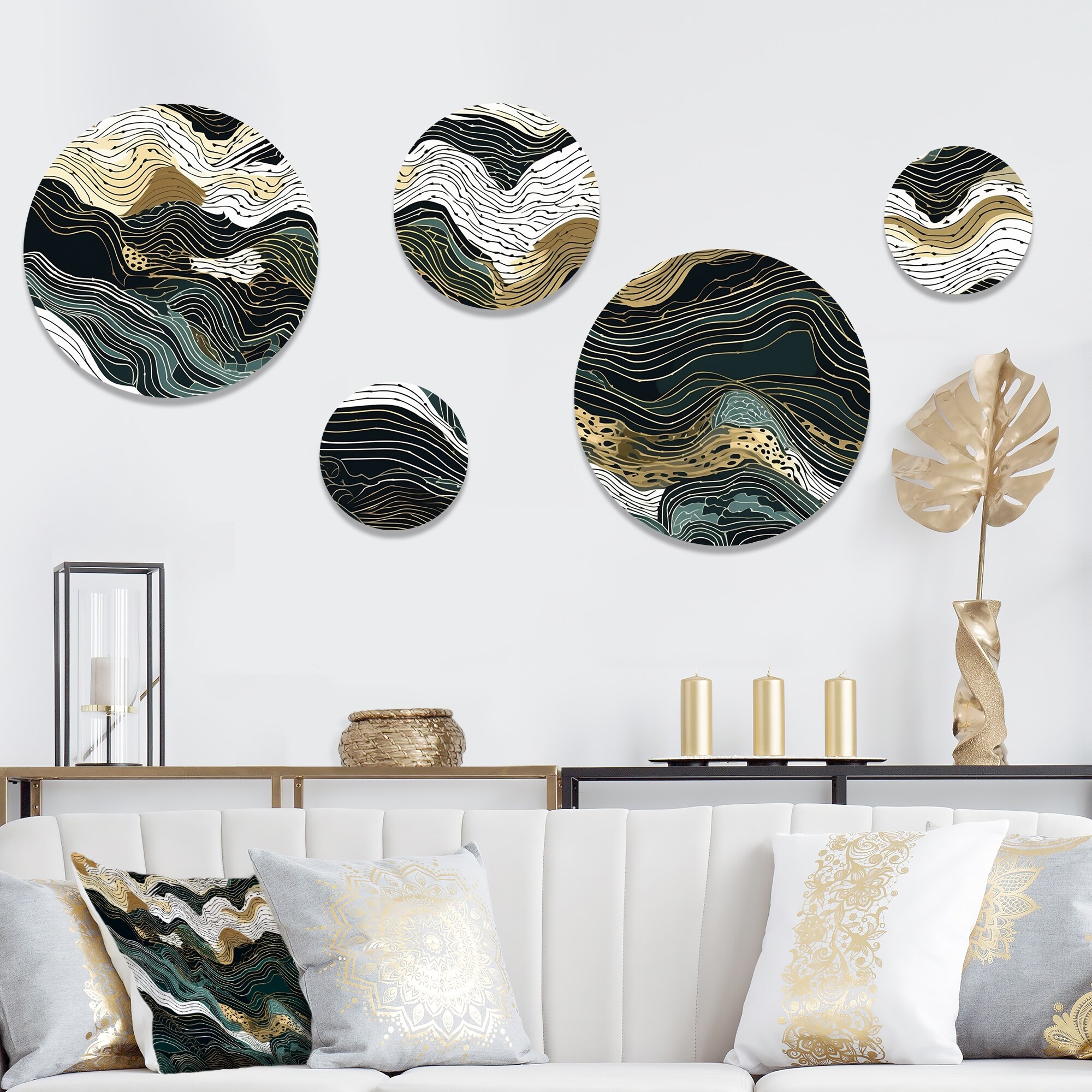 Designart "Line Exploration in Abstraction III" Minimalism Line Art ...