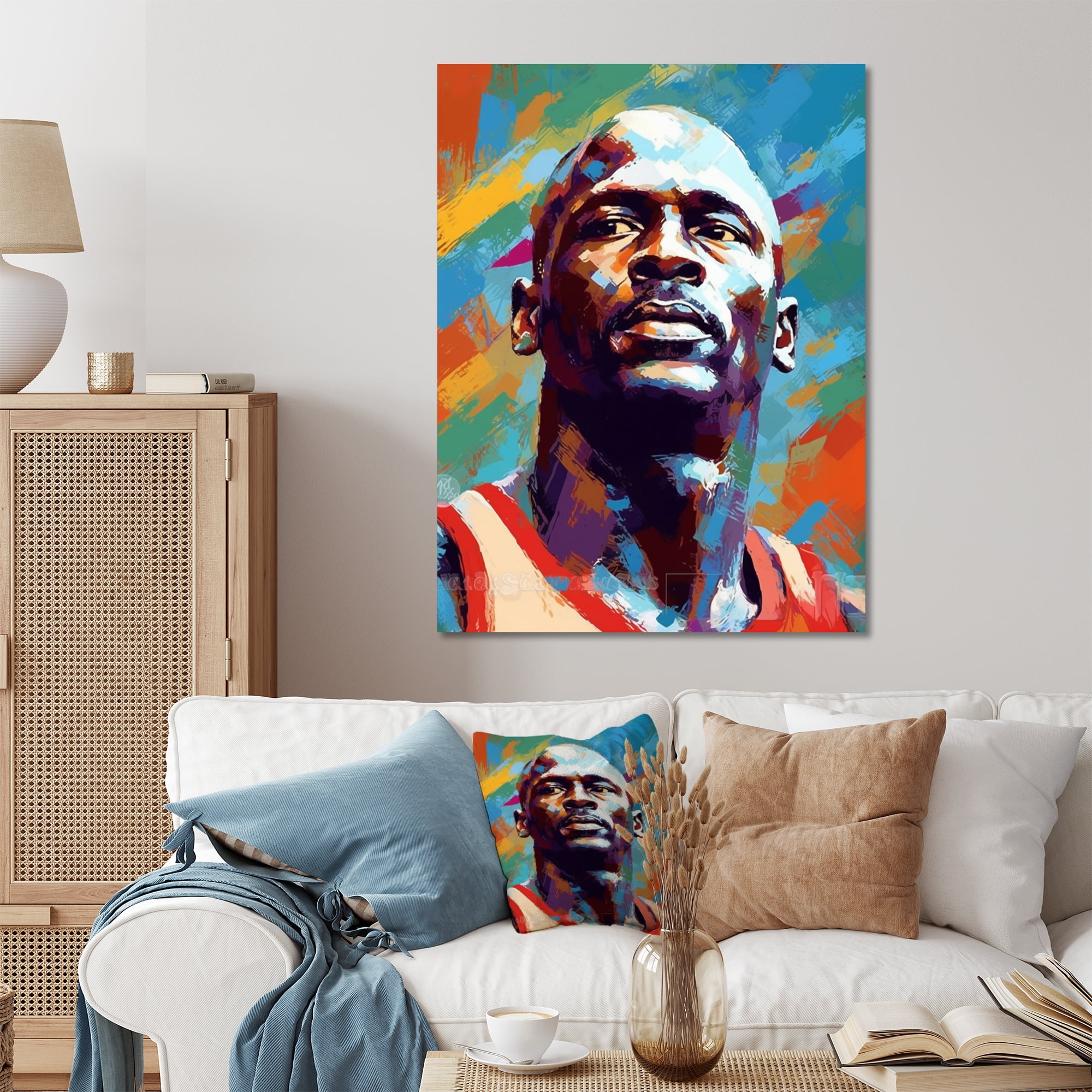 Designart "MJ The Best Basketball Legend" Basketball Metal Wall Decor ...