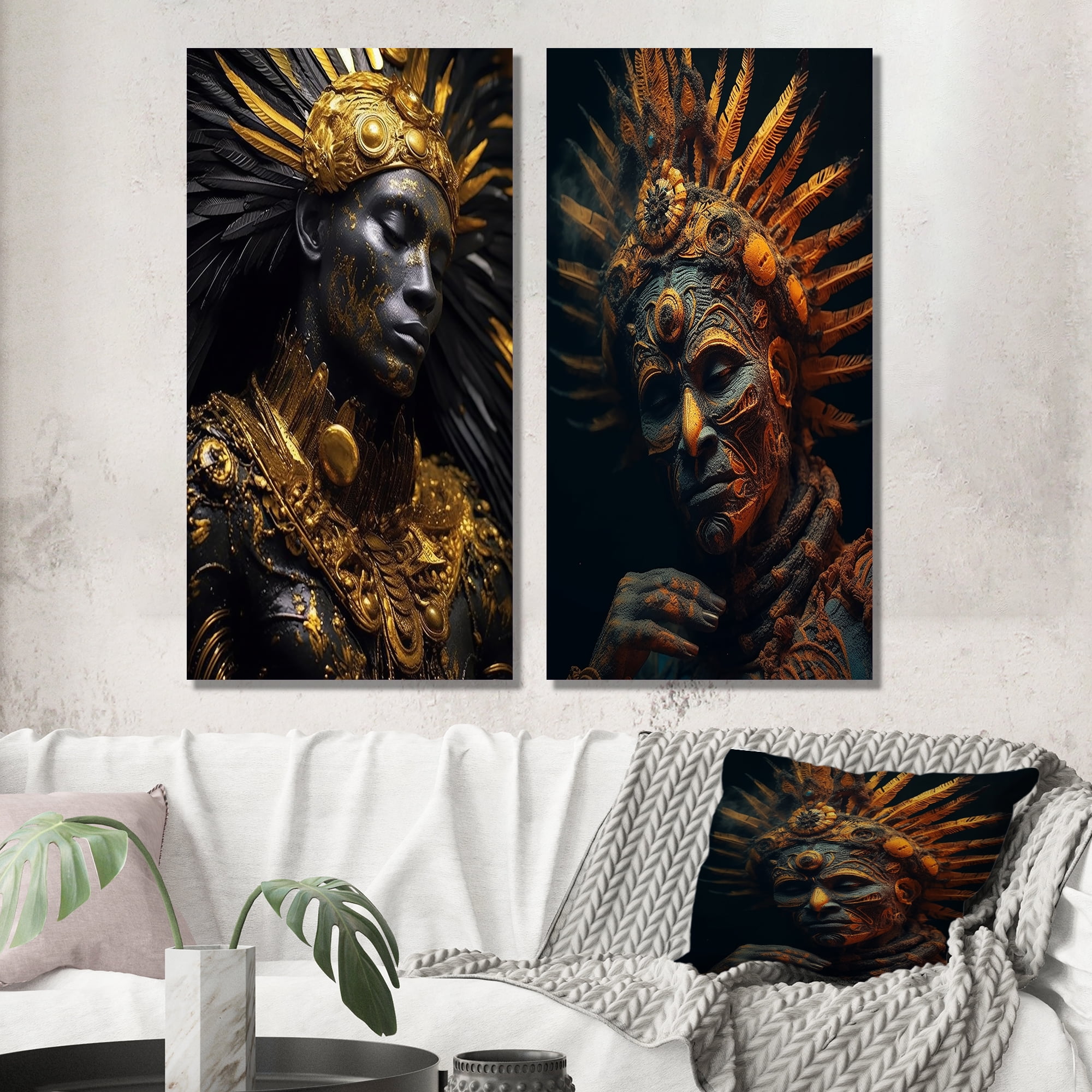 Designart "Majestic Shaman Spiritual Wisdom of the Amazon II" Folk ...