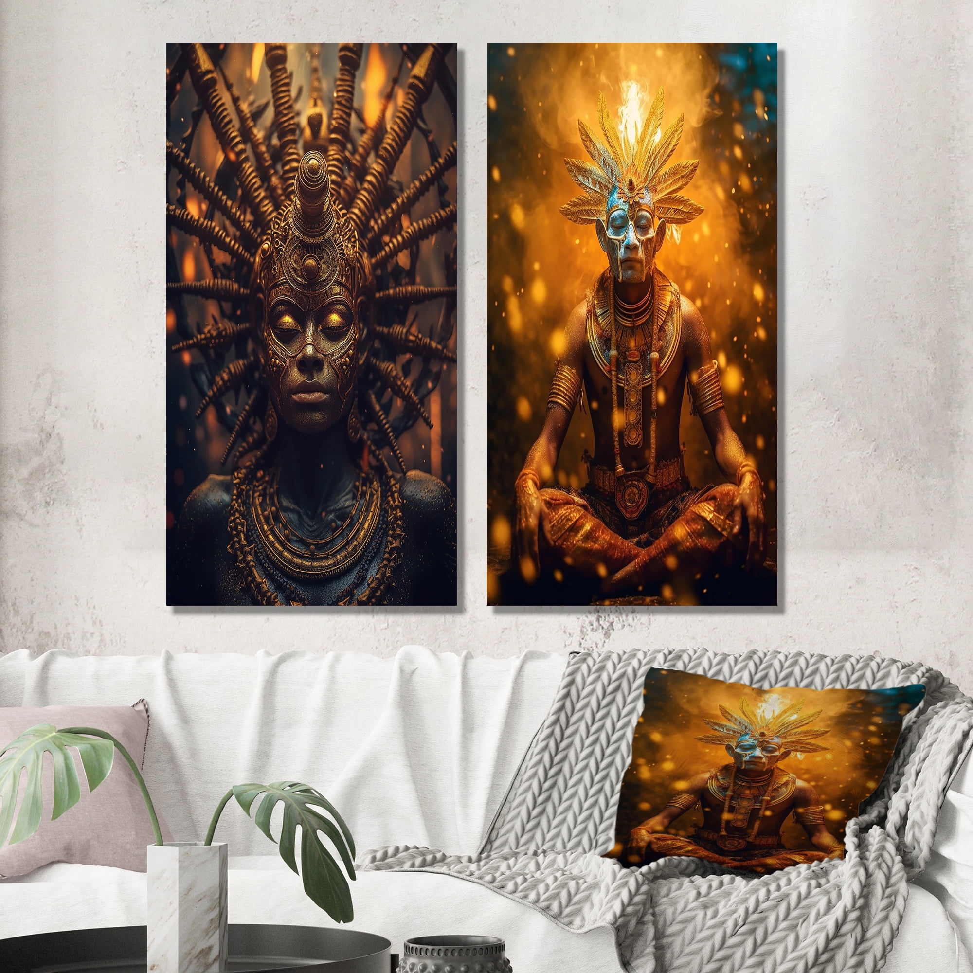 Designart "Majestic Shaman Spiritual Wisdom of the Amazon III" Folk ...