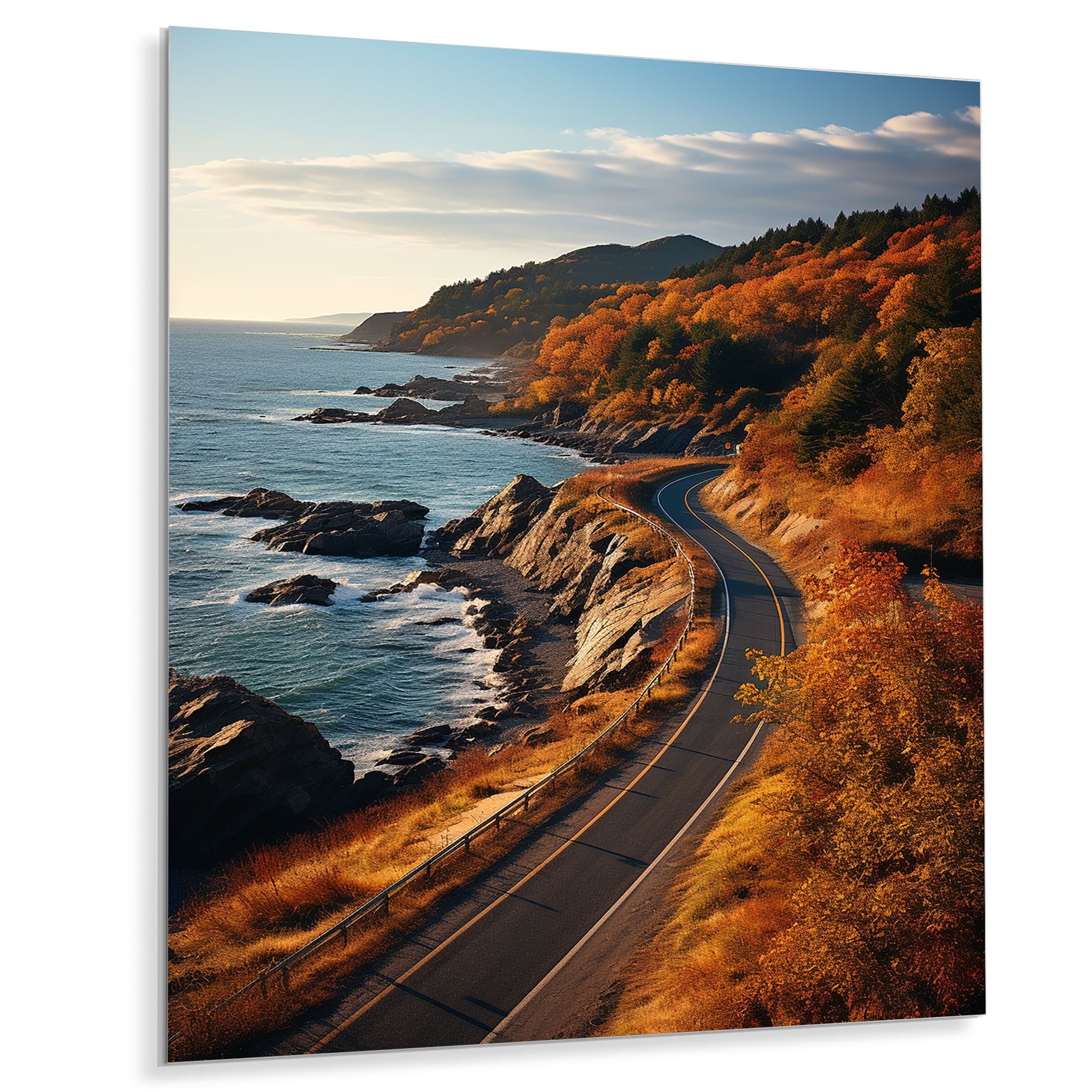 Designart "Maple Pathway Cabot Quest " Canada Metal Wall Art Prints ...