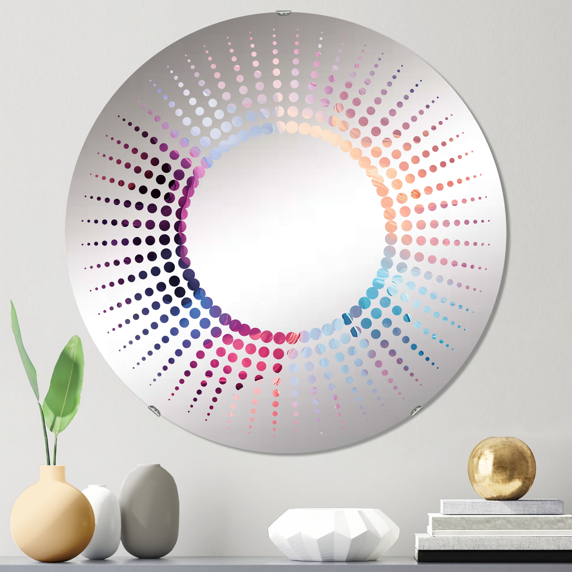 Designart "Marbled Nebula of Multicolored Cosmic Wonder" Marble ...
