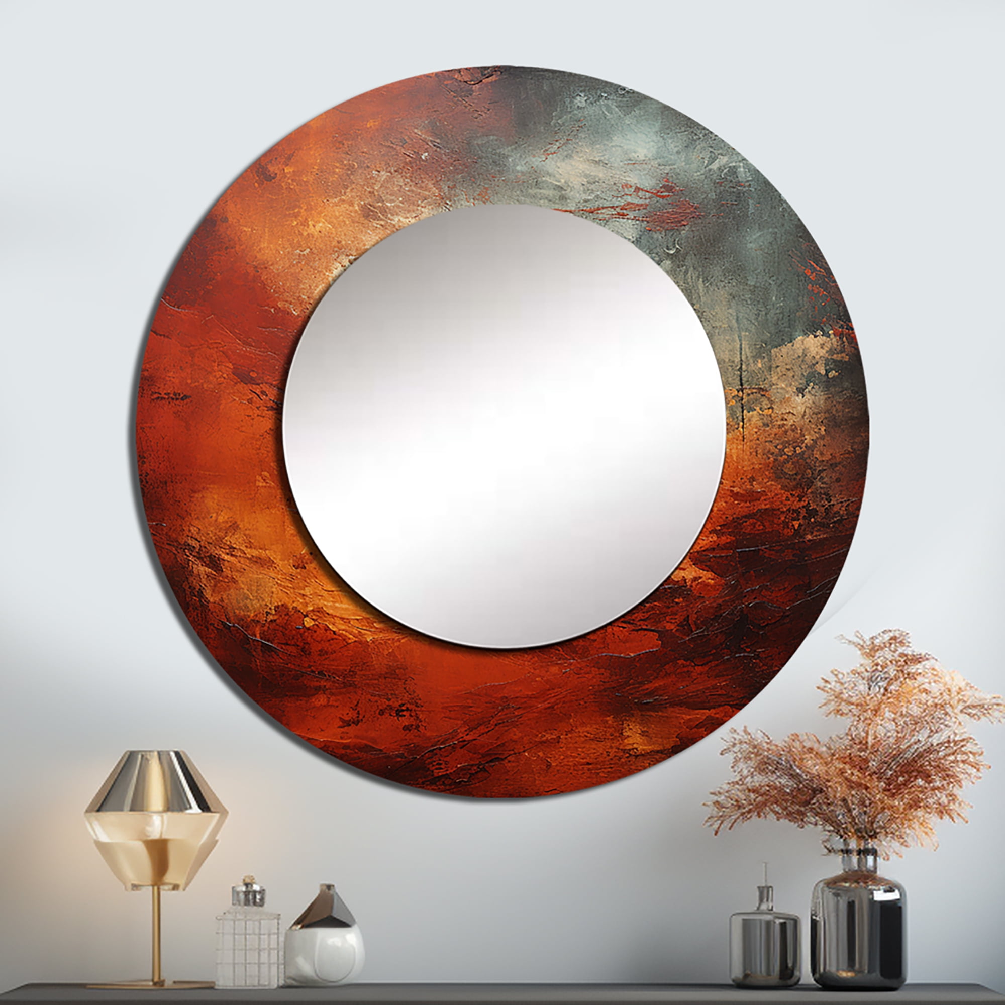 Designart "Mars: The Mysterious Maroon Planet I" Our Solar System Rund ...