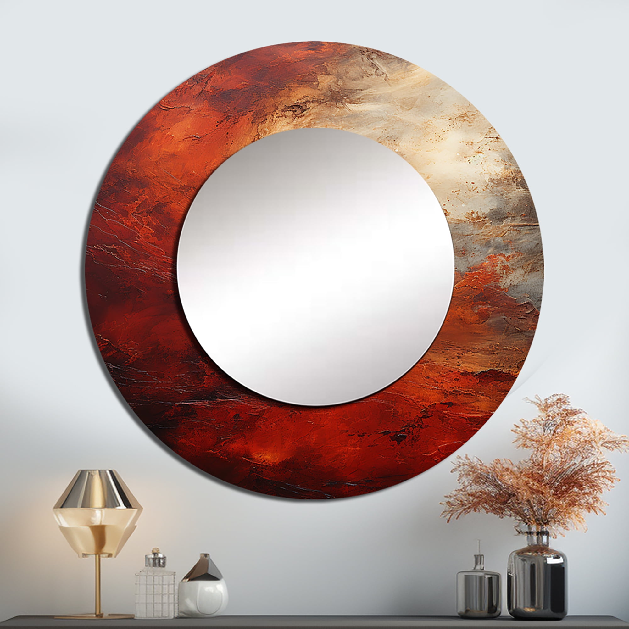 Designart "Mars: The Mysterious Maroon Planet" Our Solar System Rund ...