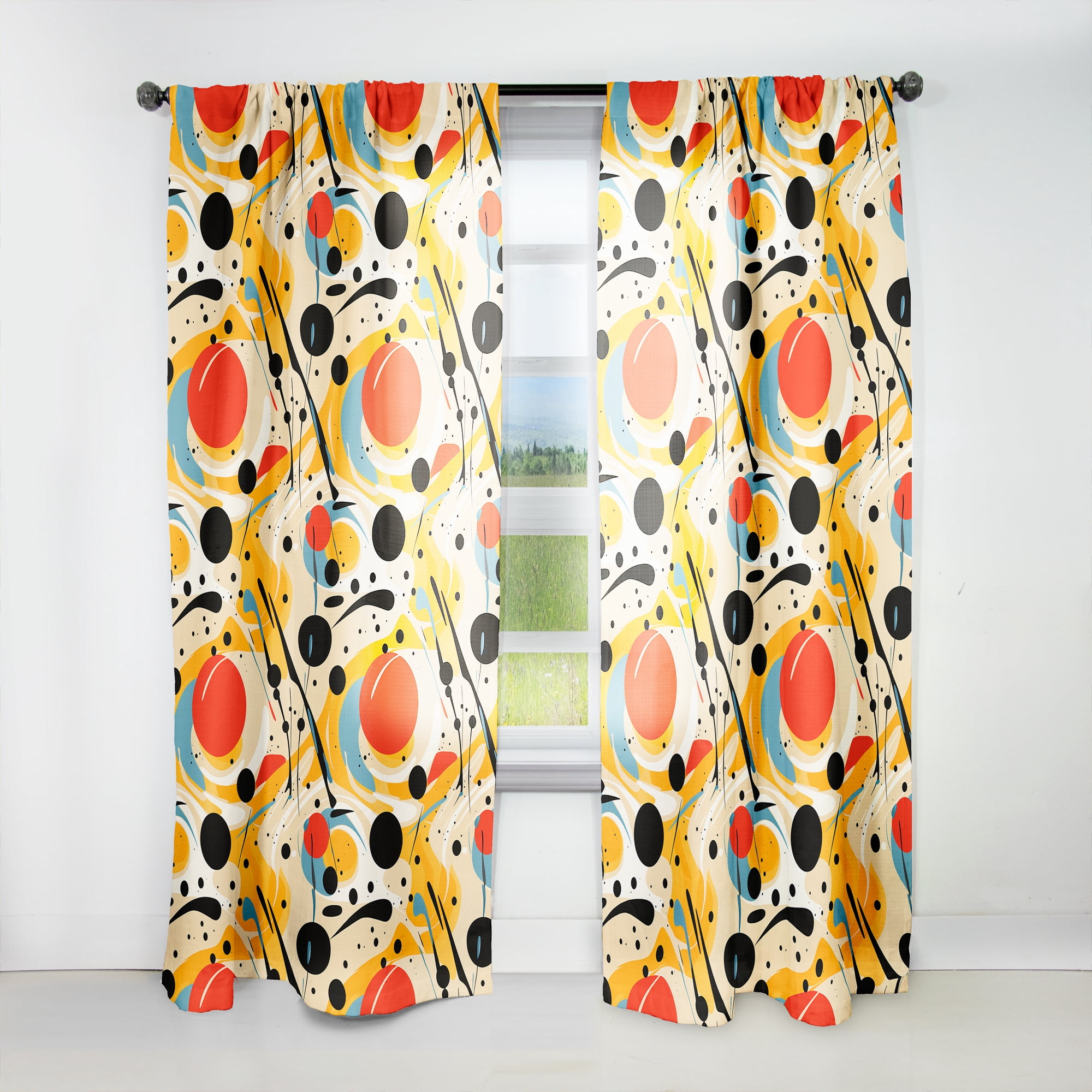 Designart "Matrix Of Lichtenstein Style Lines In Red Pop Art II ...