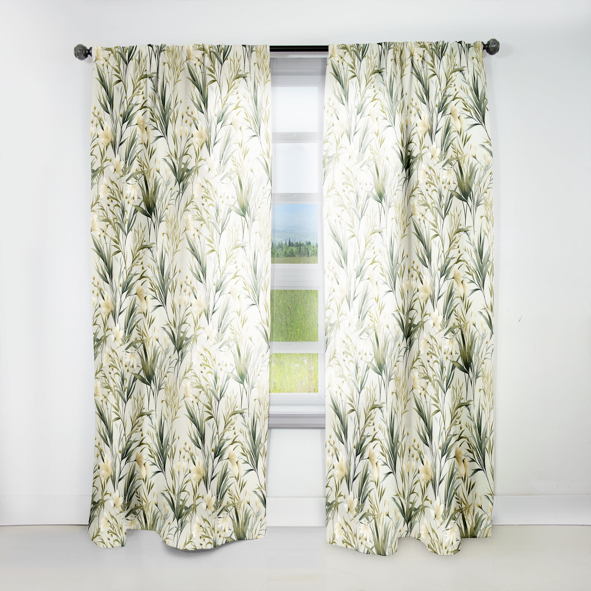Designart "Meadows Inspired By Lush Green Grasslands I" Botanical ...