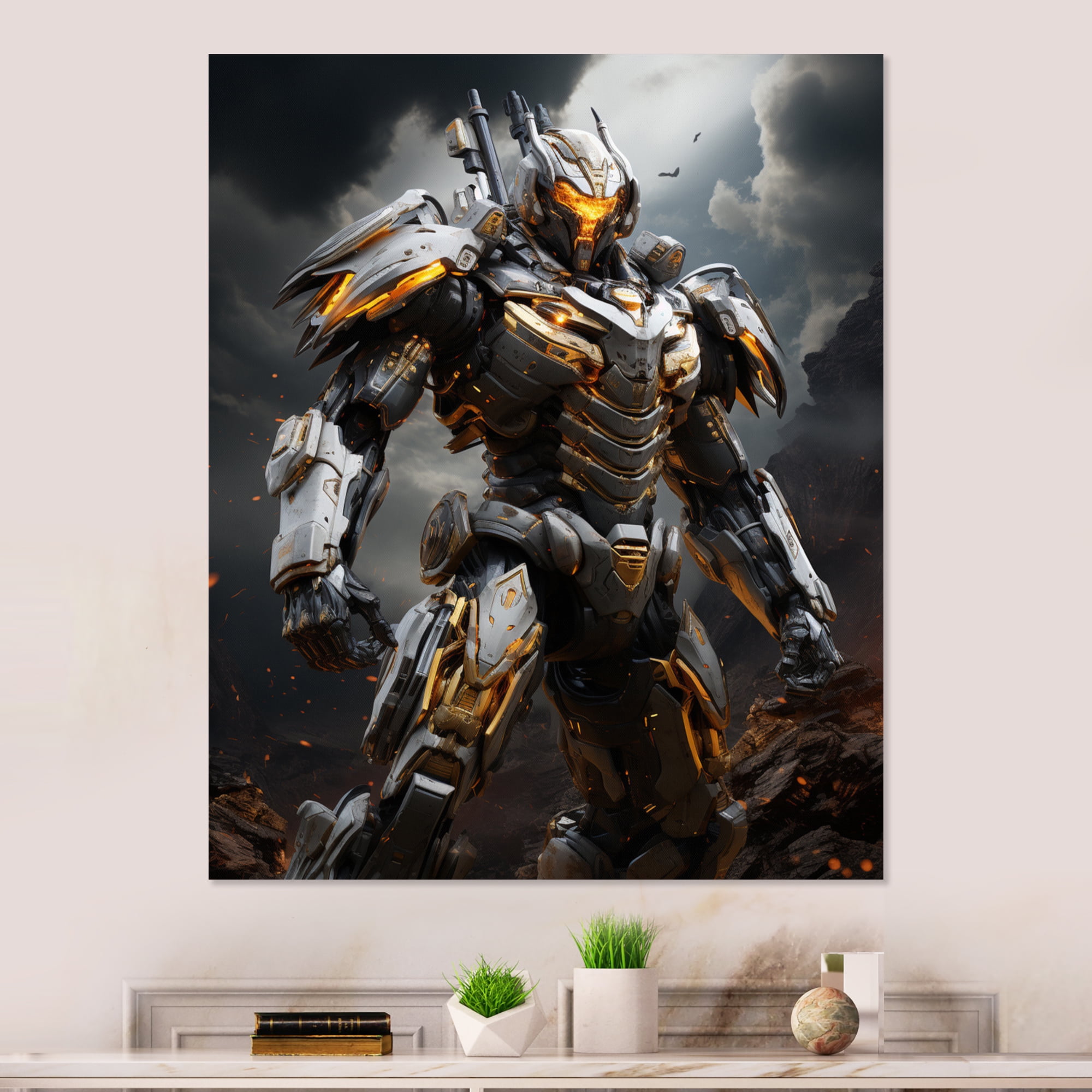 Designart "Mechanic Juggernaut II" Superheros Metal Wall Art - Walmart.com