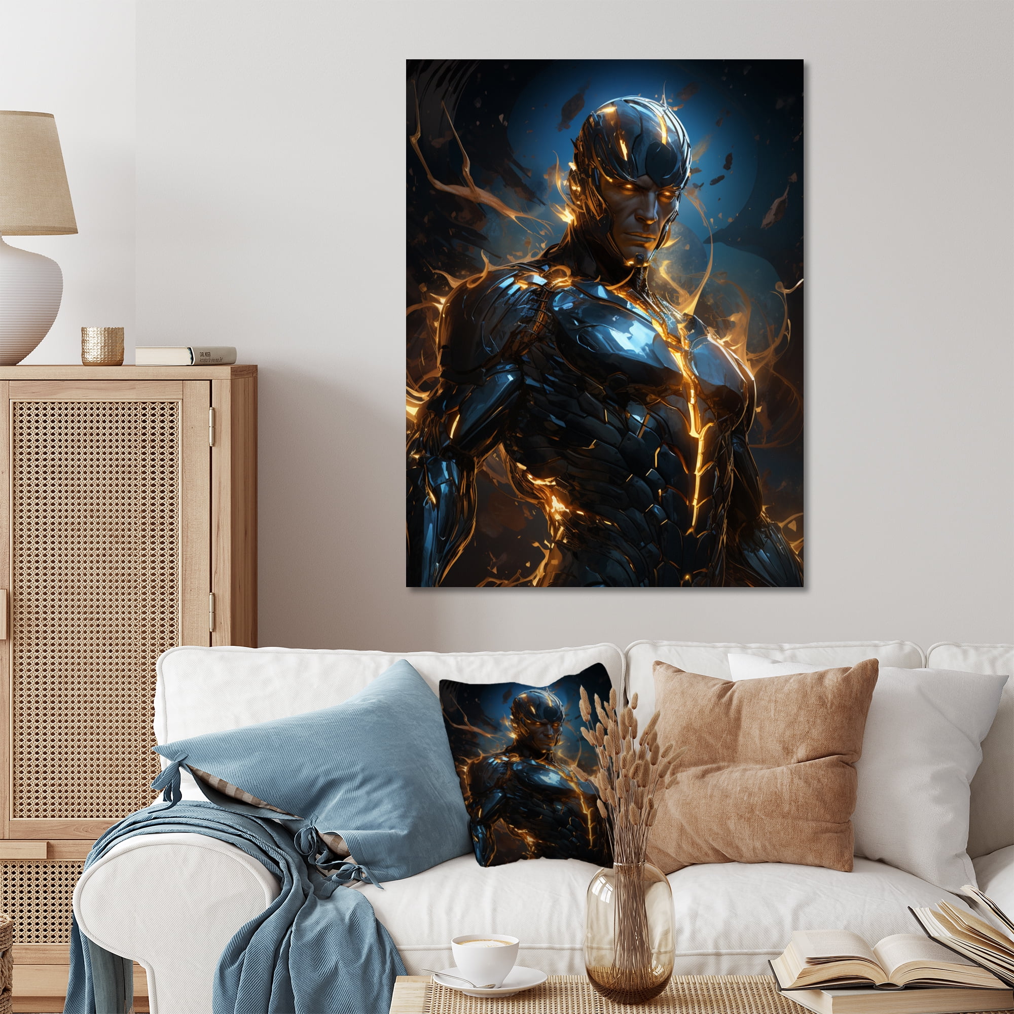 Designart "Mechanic Overlord III" Superheros Metal Wall Decor - Walmart.com