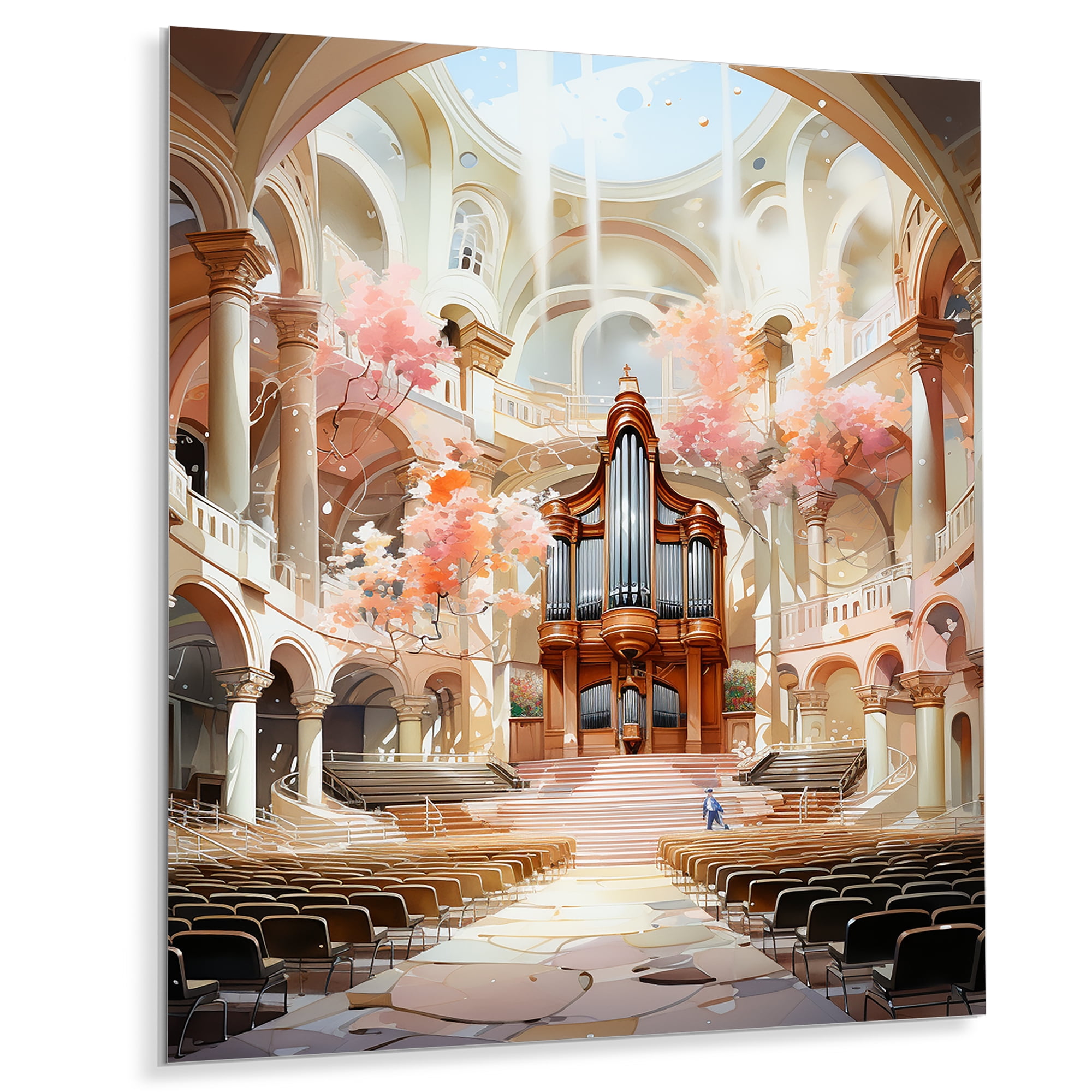Designart "Melodic Masterpiece Concert Halls wall decor III" Concert ...
