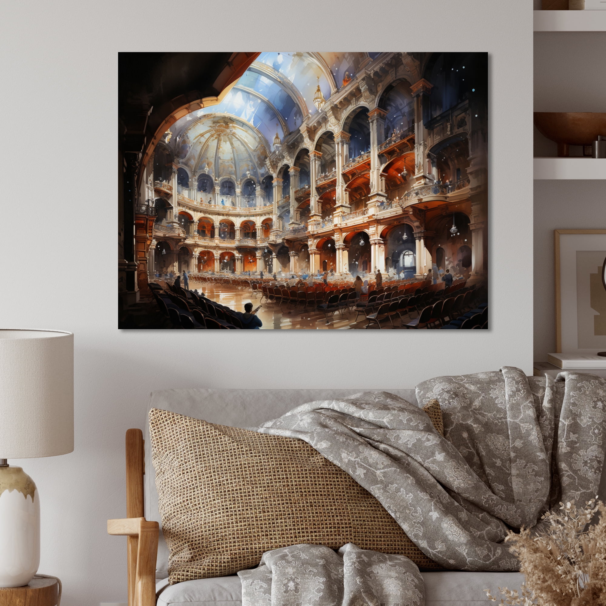 Designart "Melodic Masterpiece Concert Halls wall decor IV ...