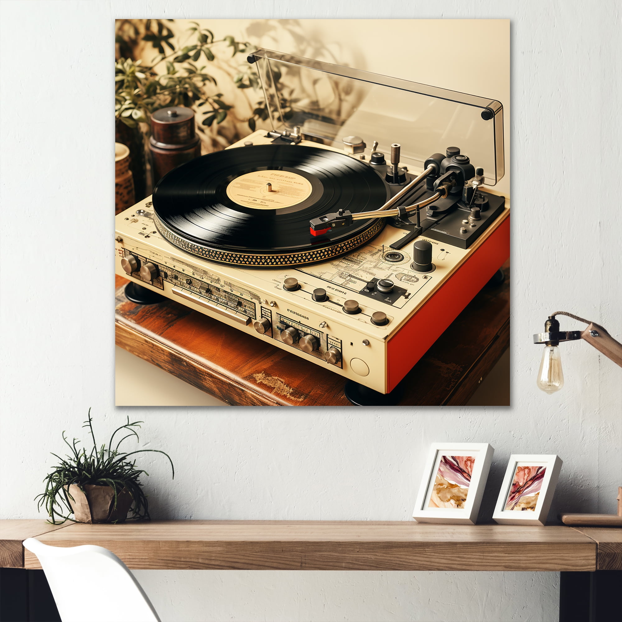 Designart "Melody of Vintage Vinyl Records III" Fashion Wall Art ...