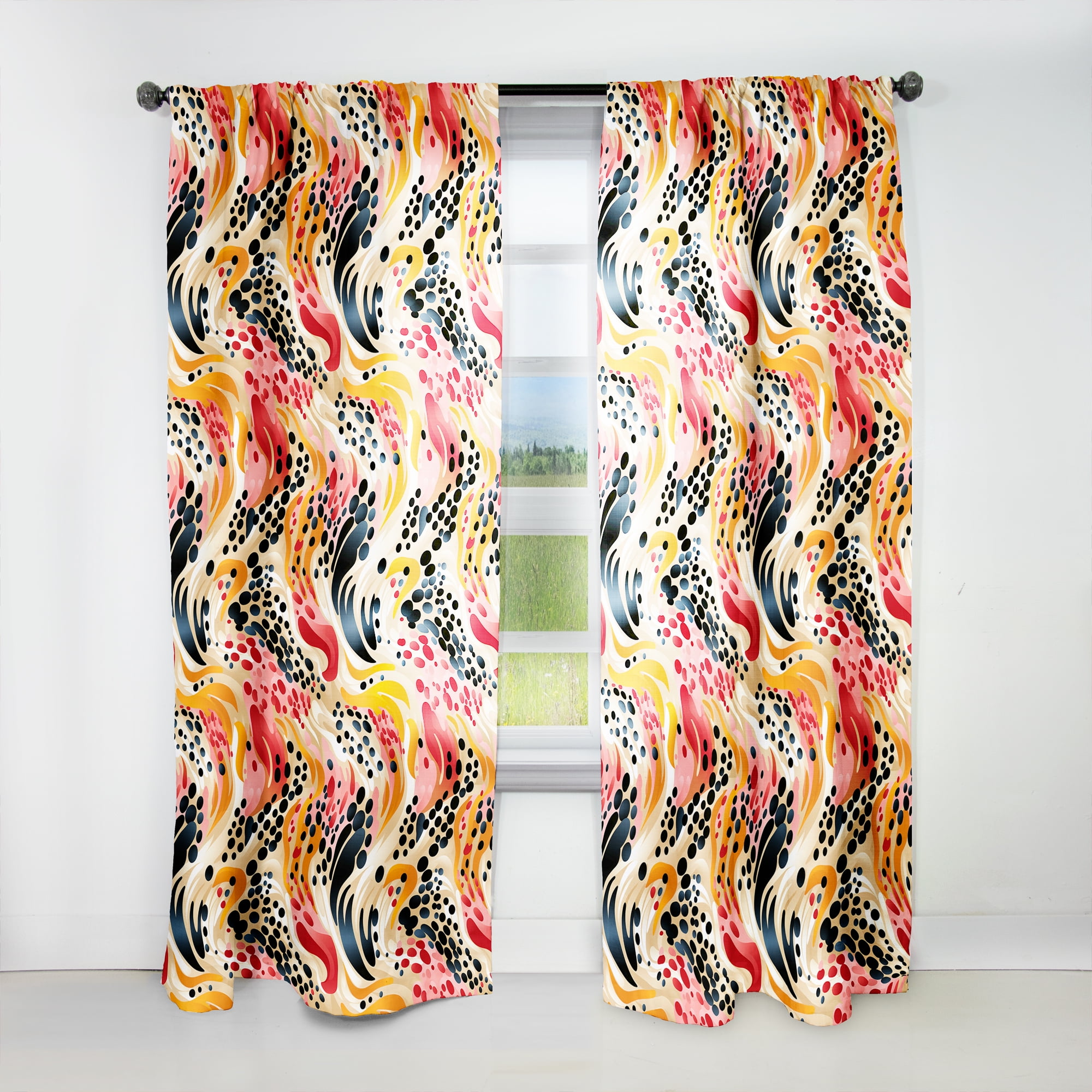 Designart "Metropolitan Color Fusion III" Geometric Room Darkening ...