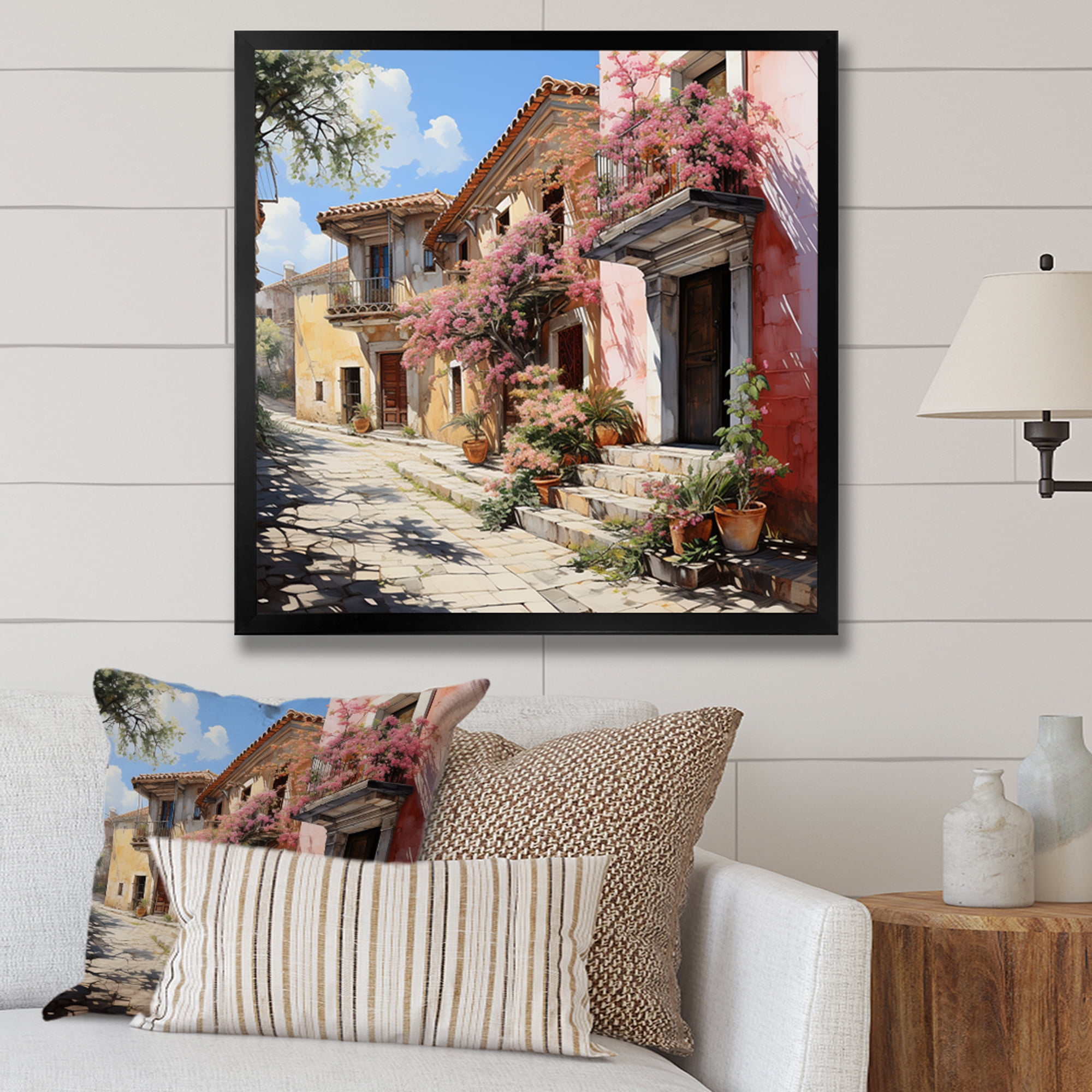 Designart "Mexican Charm Exploring Colonial Heritage II" People Framed ...