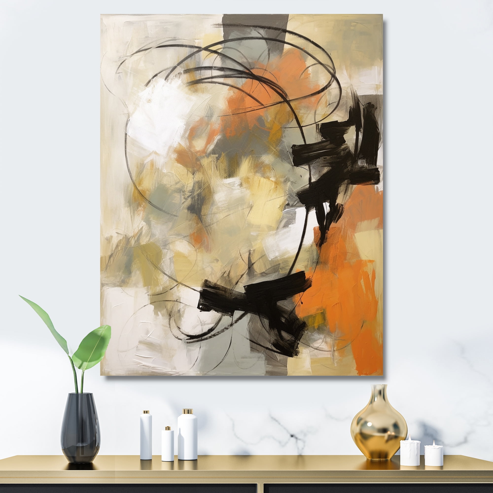 Designart "Mid Century Chromatics III" Modern Midcentury Wall Art Print ...