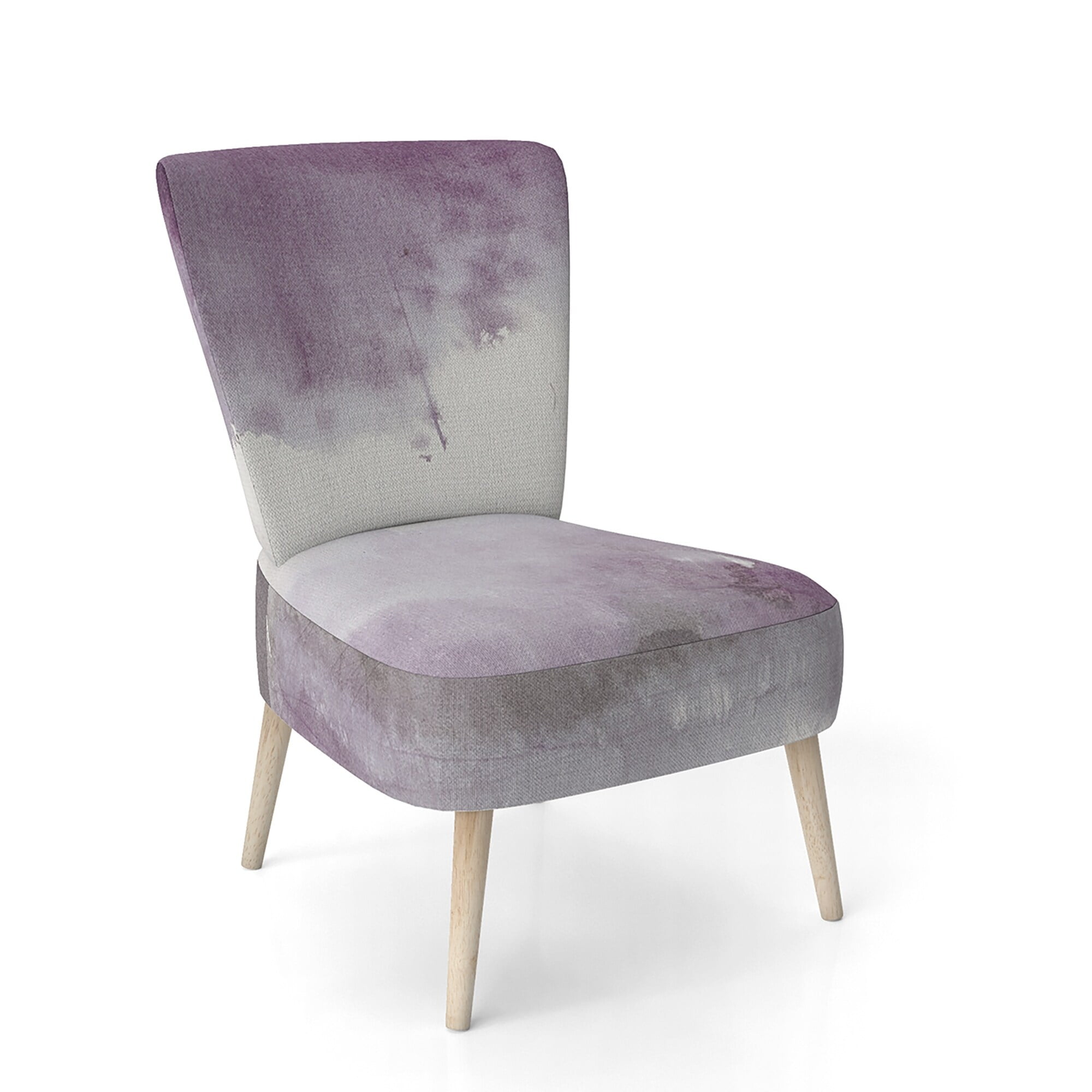 Designart "Midnight At The Lake III Amethyst And Grey" Upholstered ...