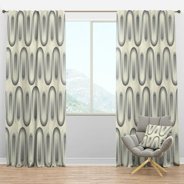 Designart 'Botanical Retro Pattern Design II' Mid-Century Modern ...