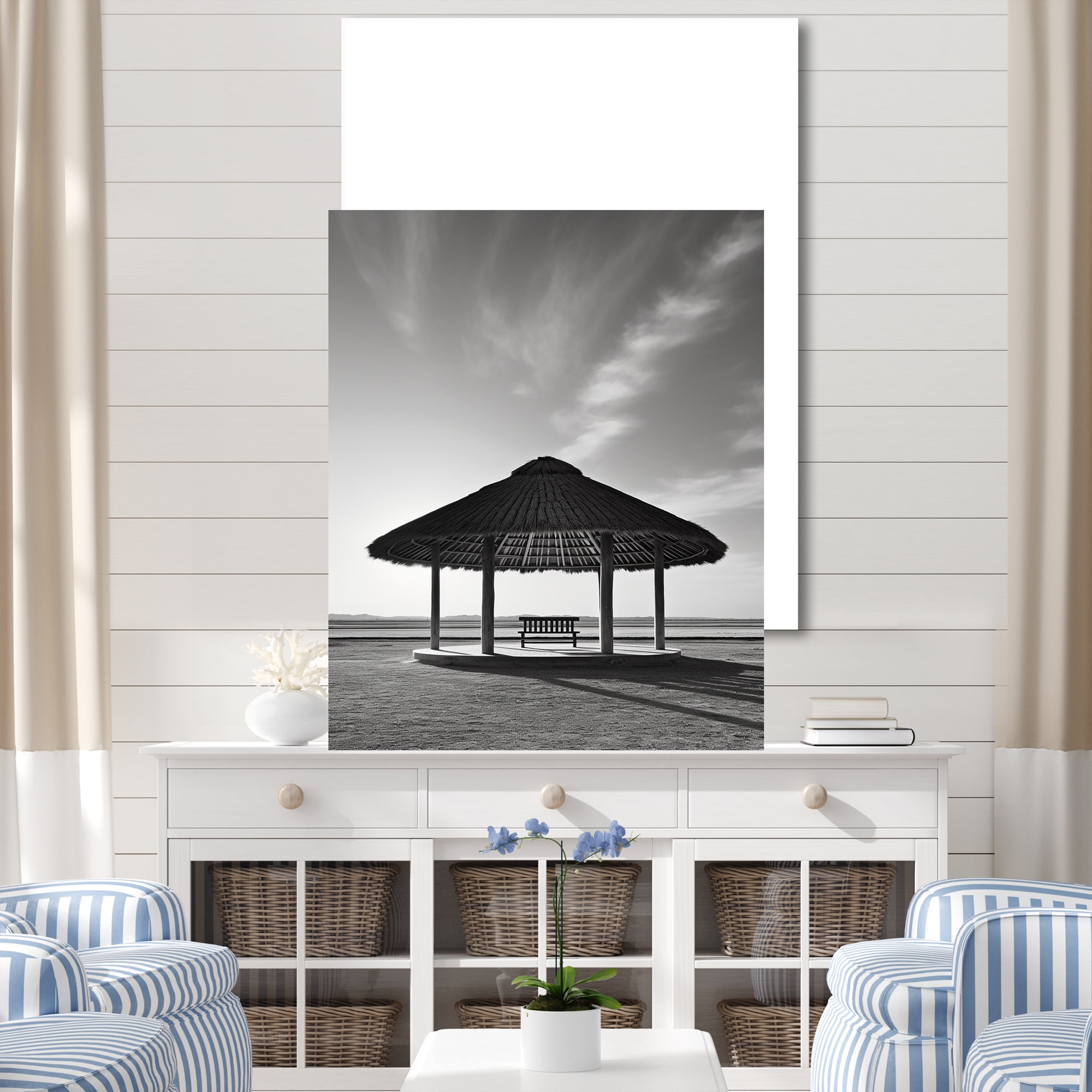 Designart "Minimalism Beach Sand Scenery" Coastal Beach Sand Wall Art ...