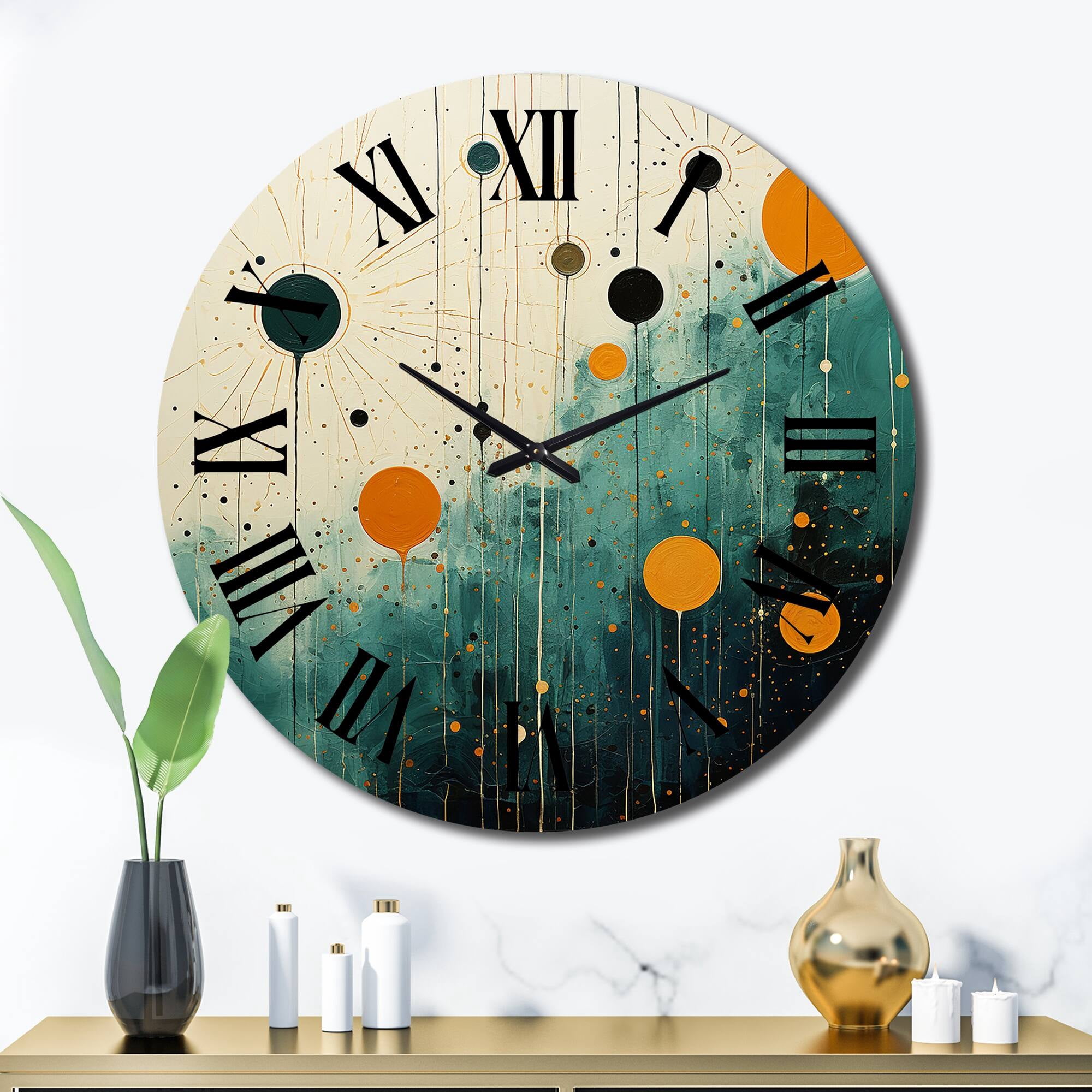 Designart "Minimalist Oasis Colorful Mid Century Zen III" Abstract ...