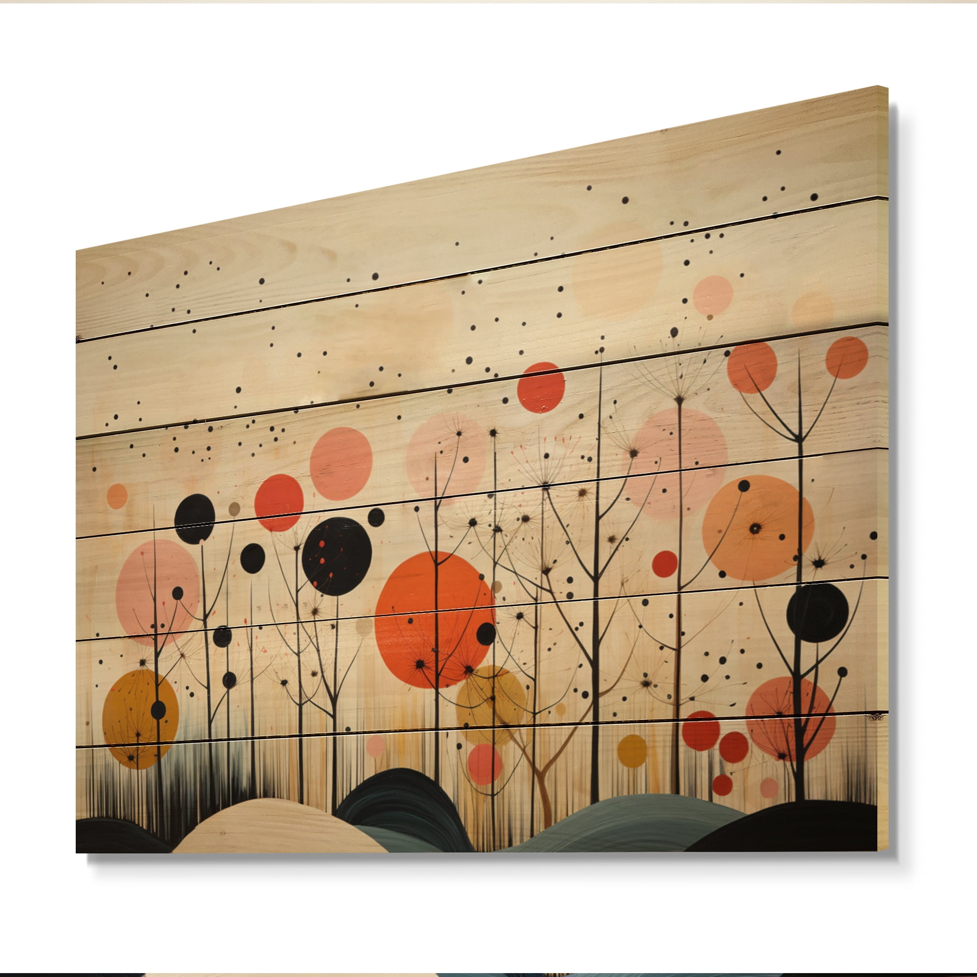 Designart "Minimalist Oasis Colorful Mid Century Zen VII" Abstract ...