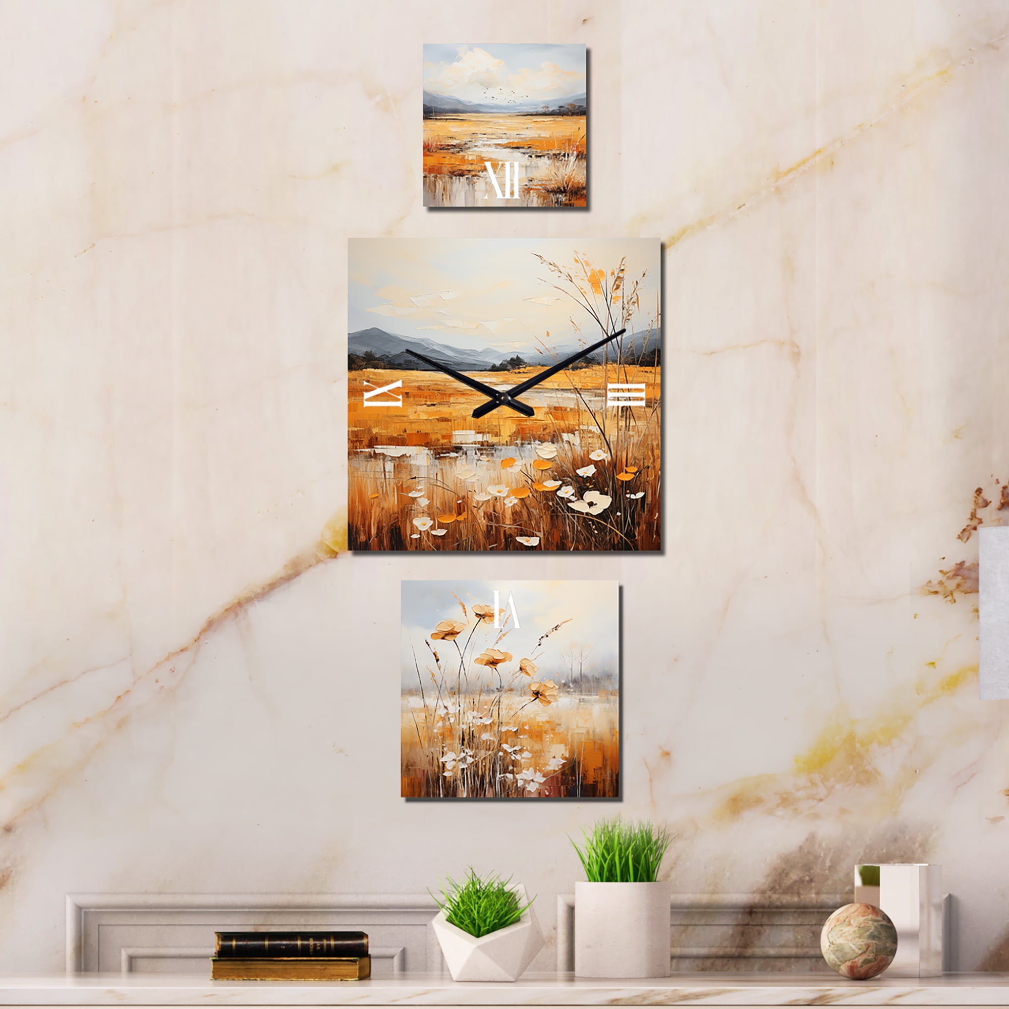 Designart "Minimalistic Infinite Fields of Prairies" Prairies Oversized ...