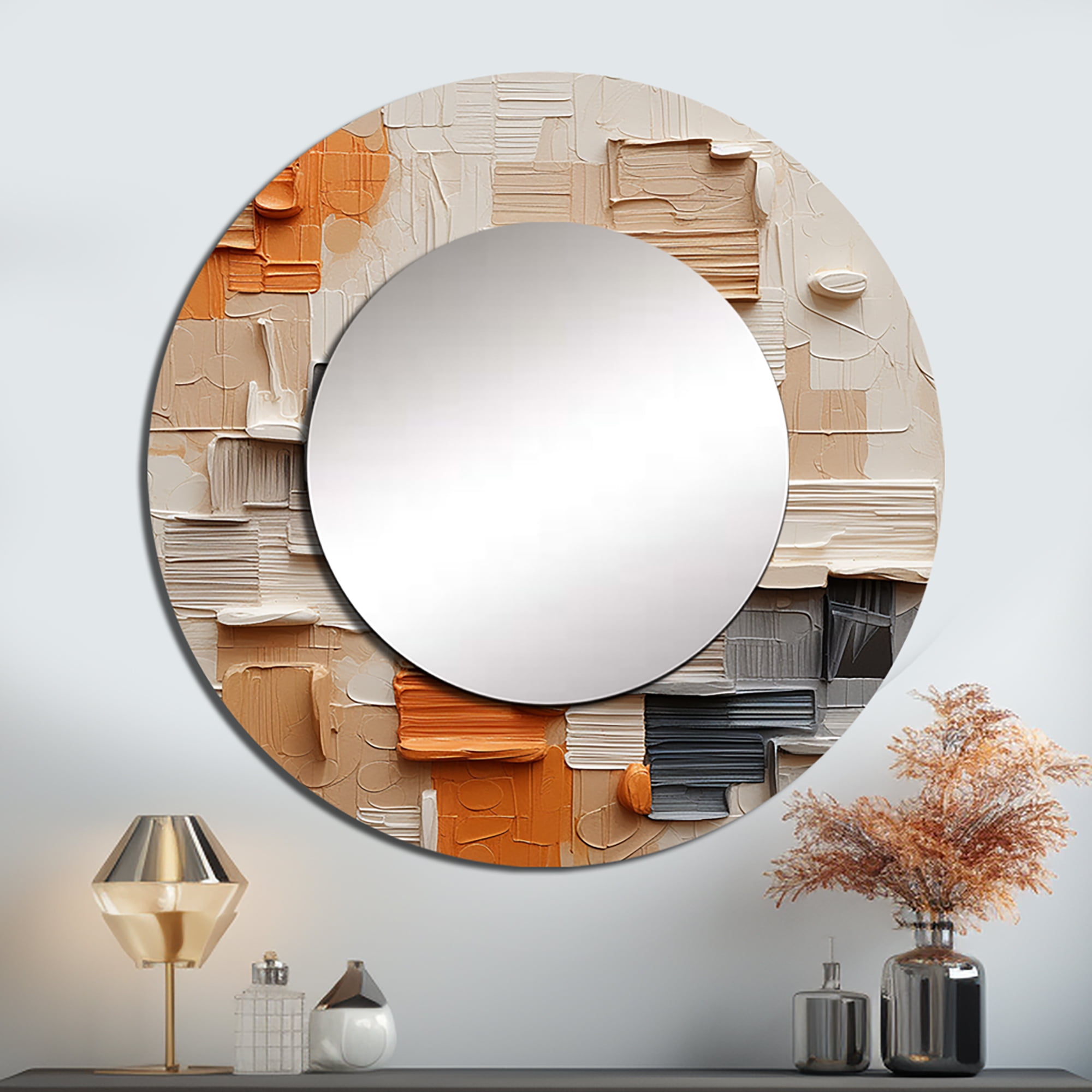 Designart "Minimalistic Wizardry" Wizards Round Mirror Wall Decor ...