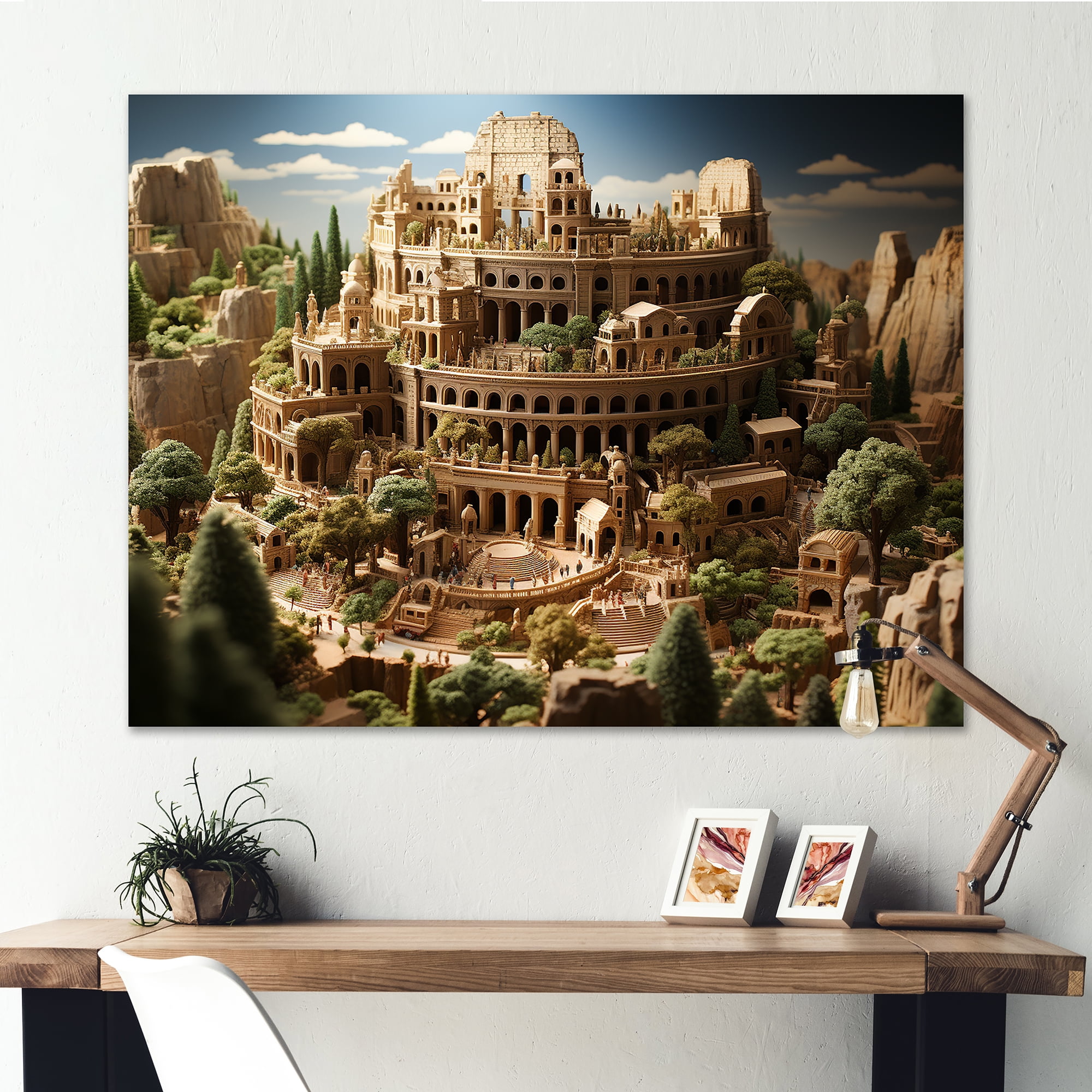 Designart "Modern Coliseum Splendor" Stadiums Wall Decor - Walmart.com