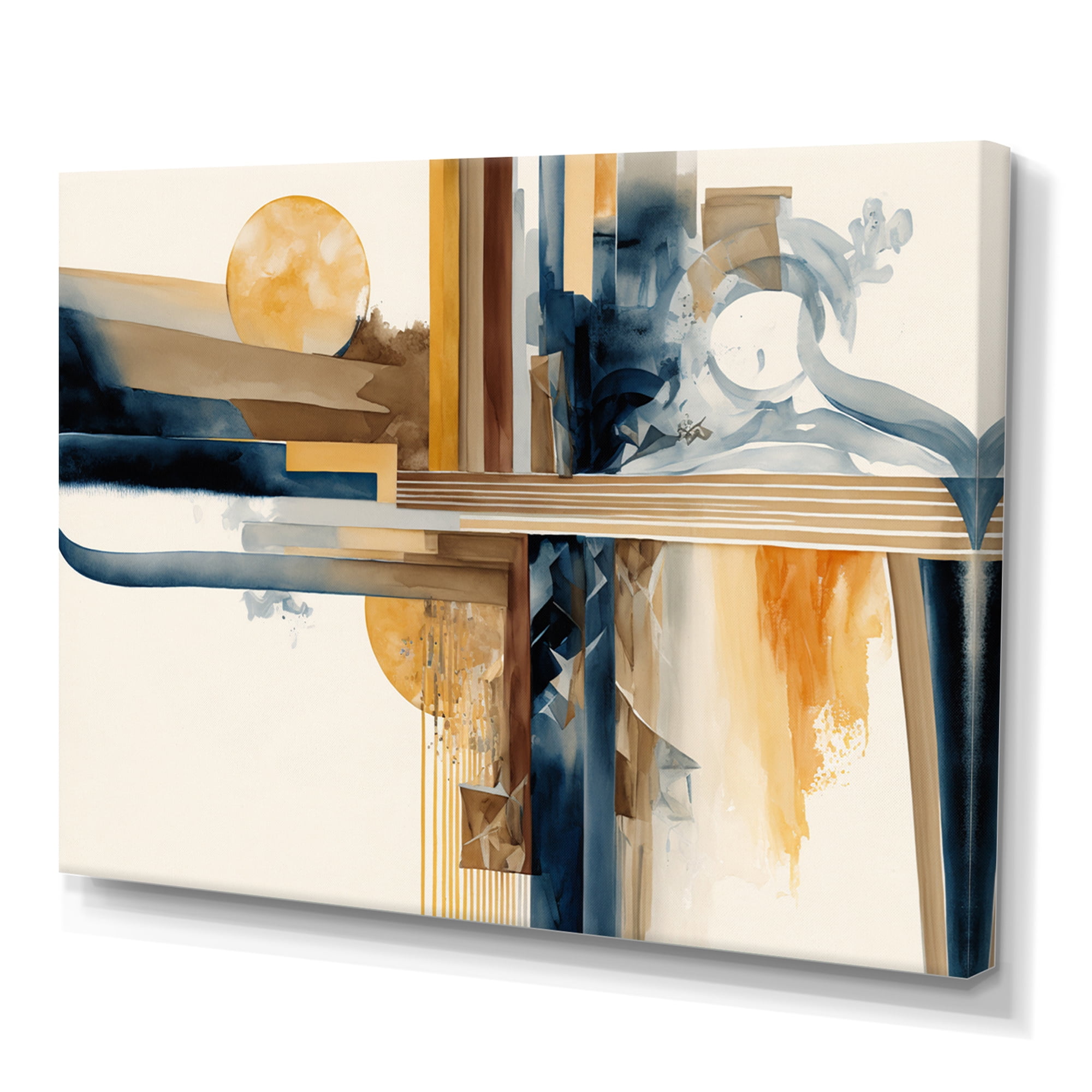 Designart Modern Watercolor Abstract III Canvas Wall Art - Walmart.com
