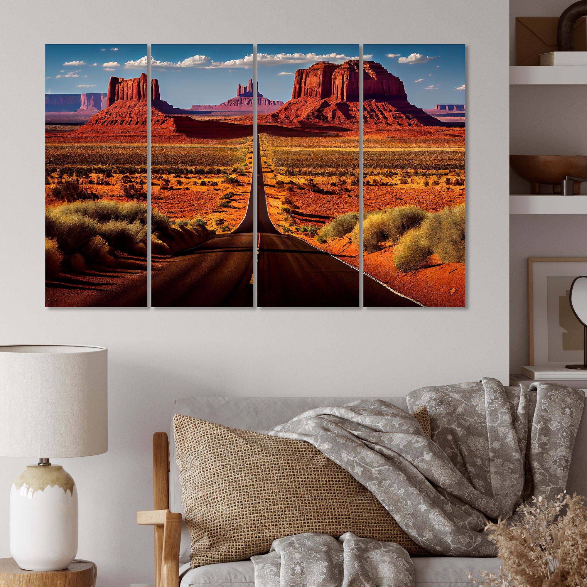 Designart "Monument Valley Navajo Spirit Sacred Land" Landscapes Art ...
