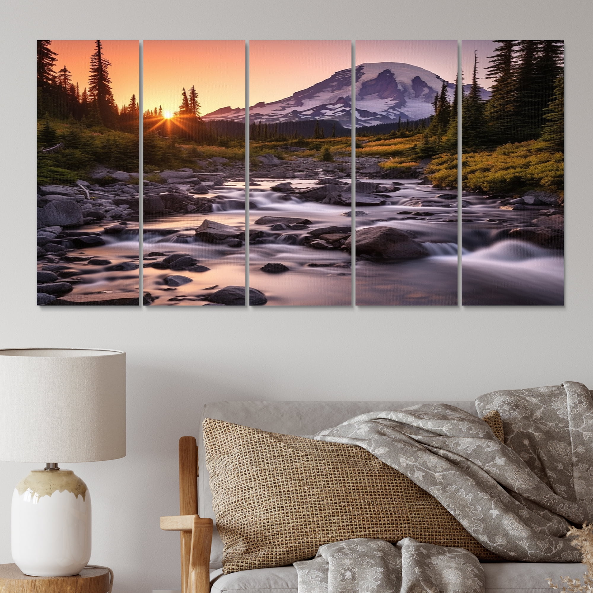 Designart "Mount Rainier National Park in Washington s Grandeur II ...