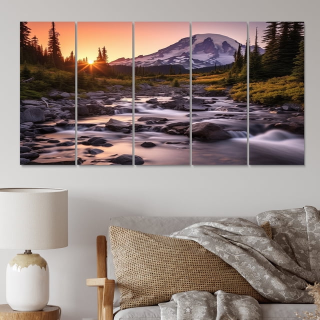 Designart "Mount Rainier National Park in Washington s Grandeur II ...