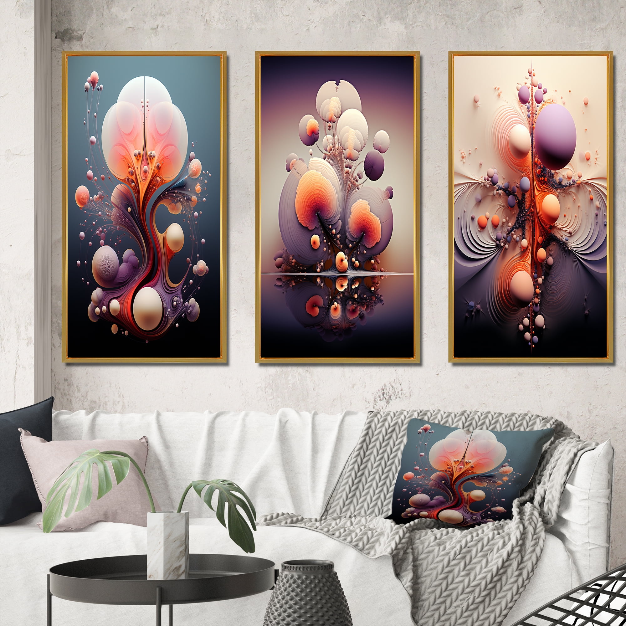 Designart "Multiverse Metamorphosis Abstract Geometric VIII" Abstract ...