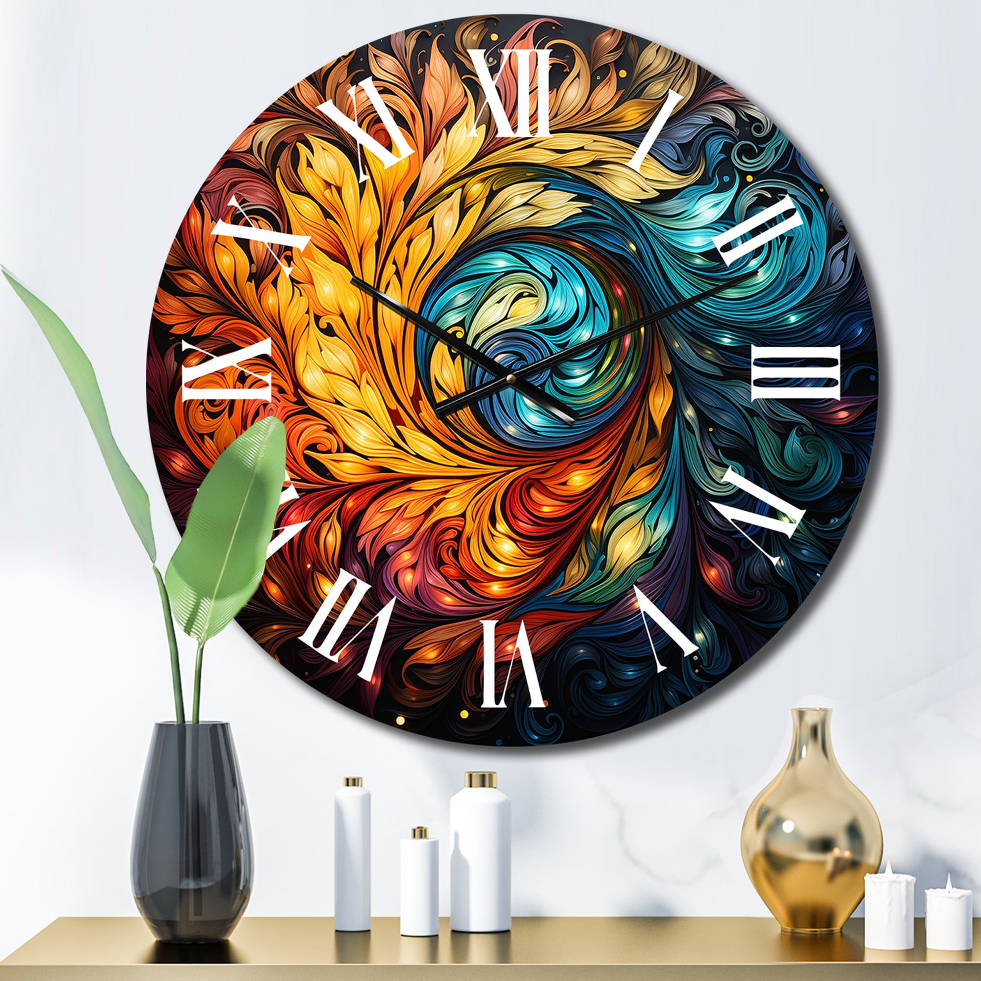 Designart "Mystic Rangoli Colorful Indian Artistry III" Indian ...