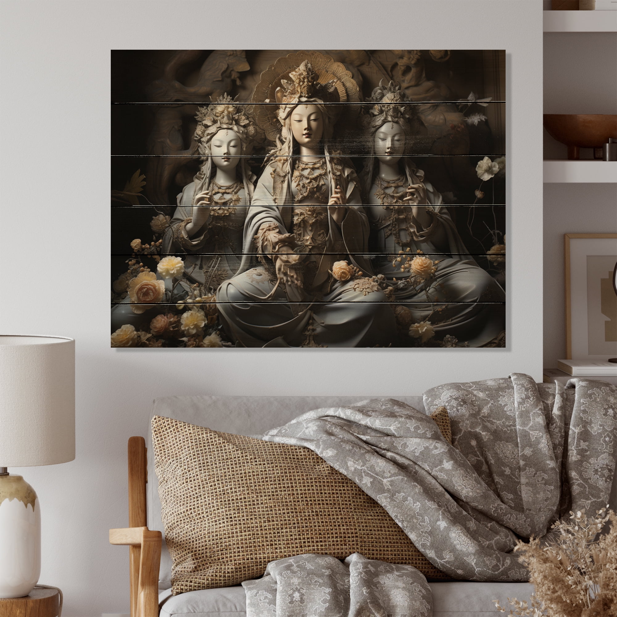 Designart "Mystical Guardians in Religious Art II" Spiritual Print on ...
