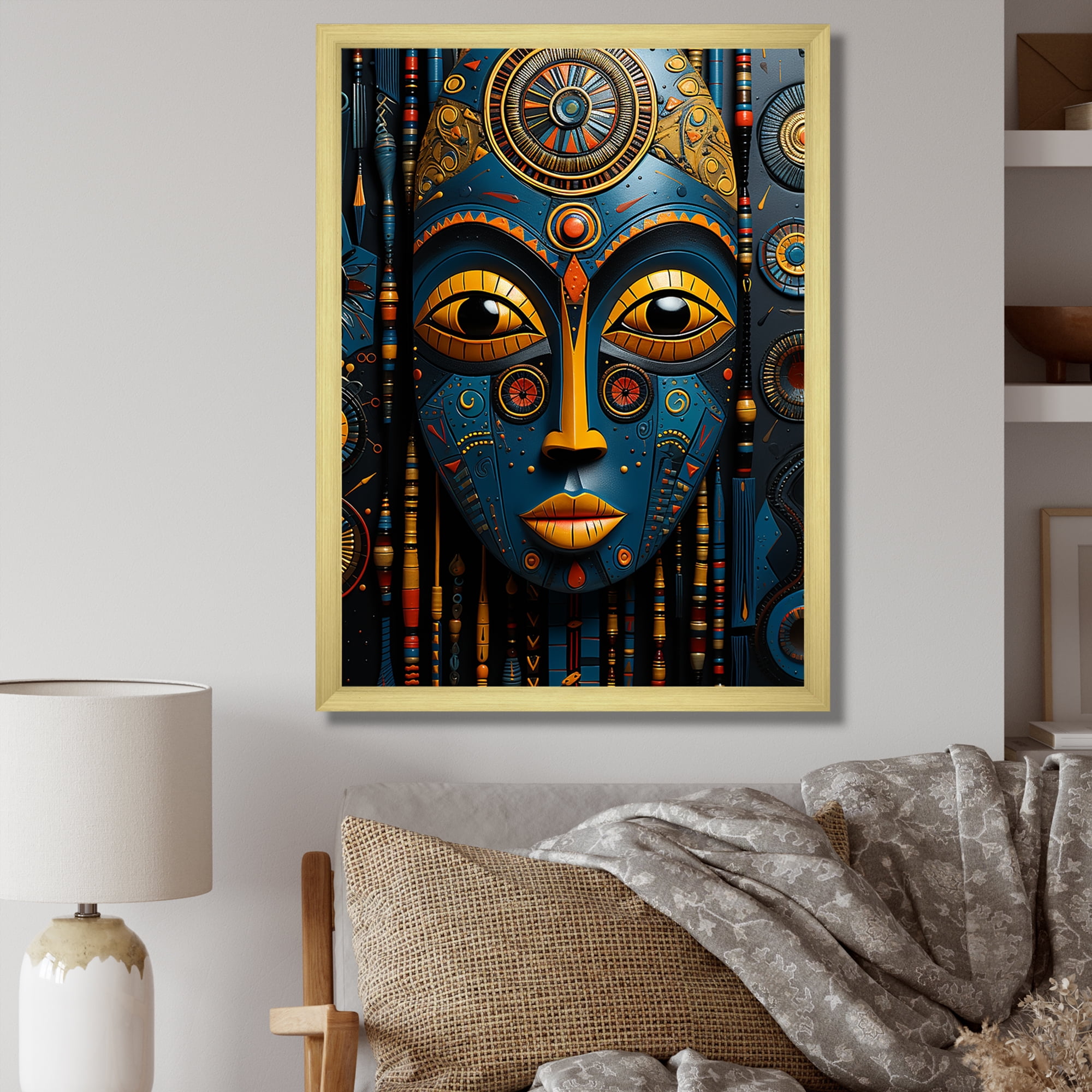 Designart "Mystical Masks Of African Tribes II" African Tribes Picture ...