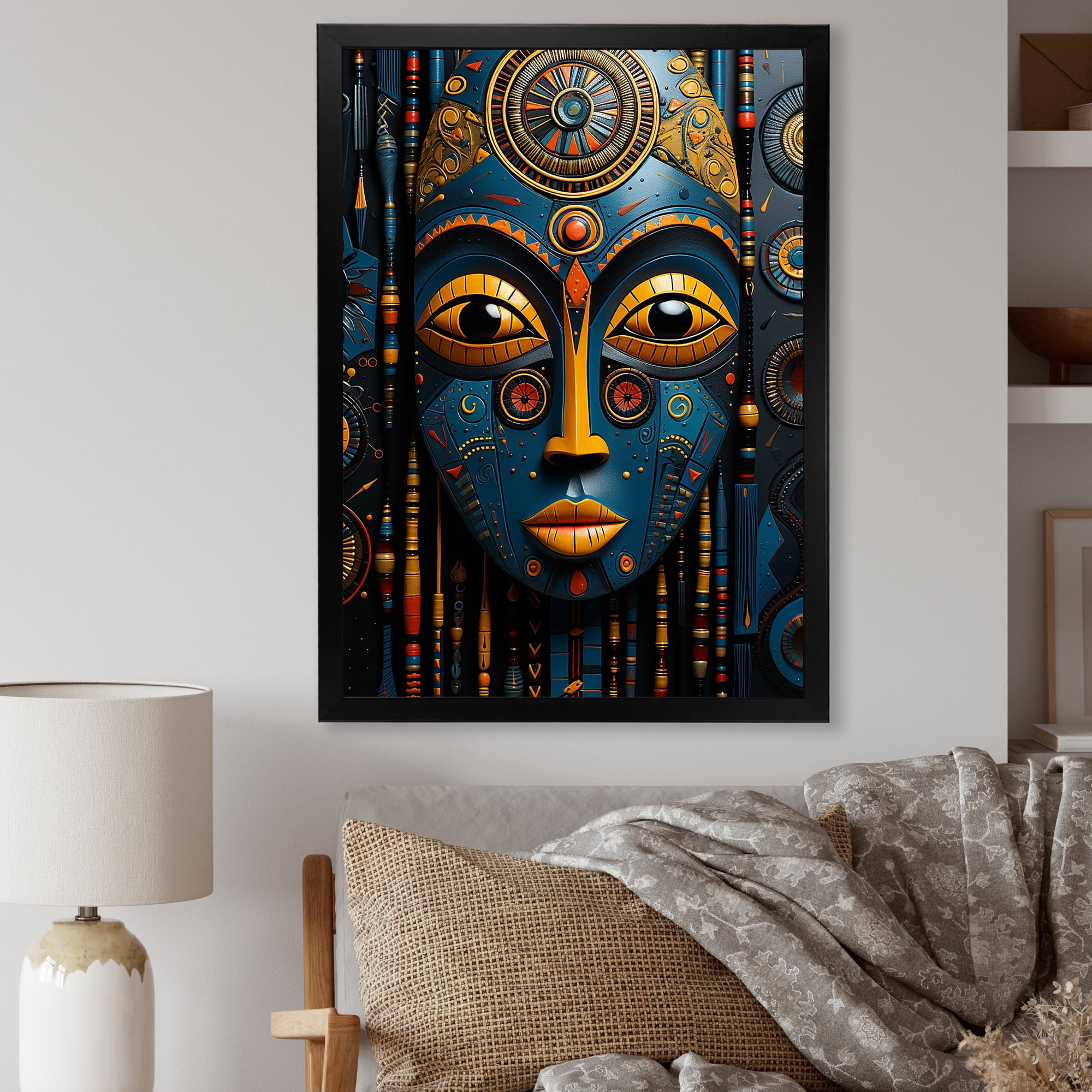 Designart "Mystical Masks Of African Tribes II" African Tribes Picture ...