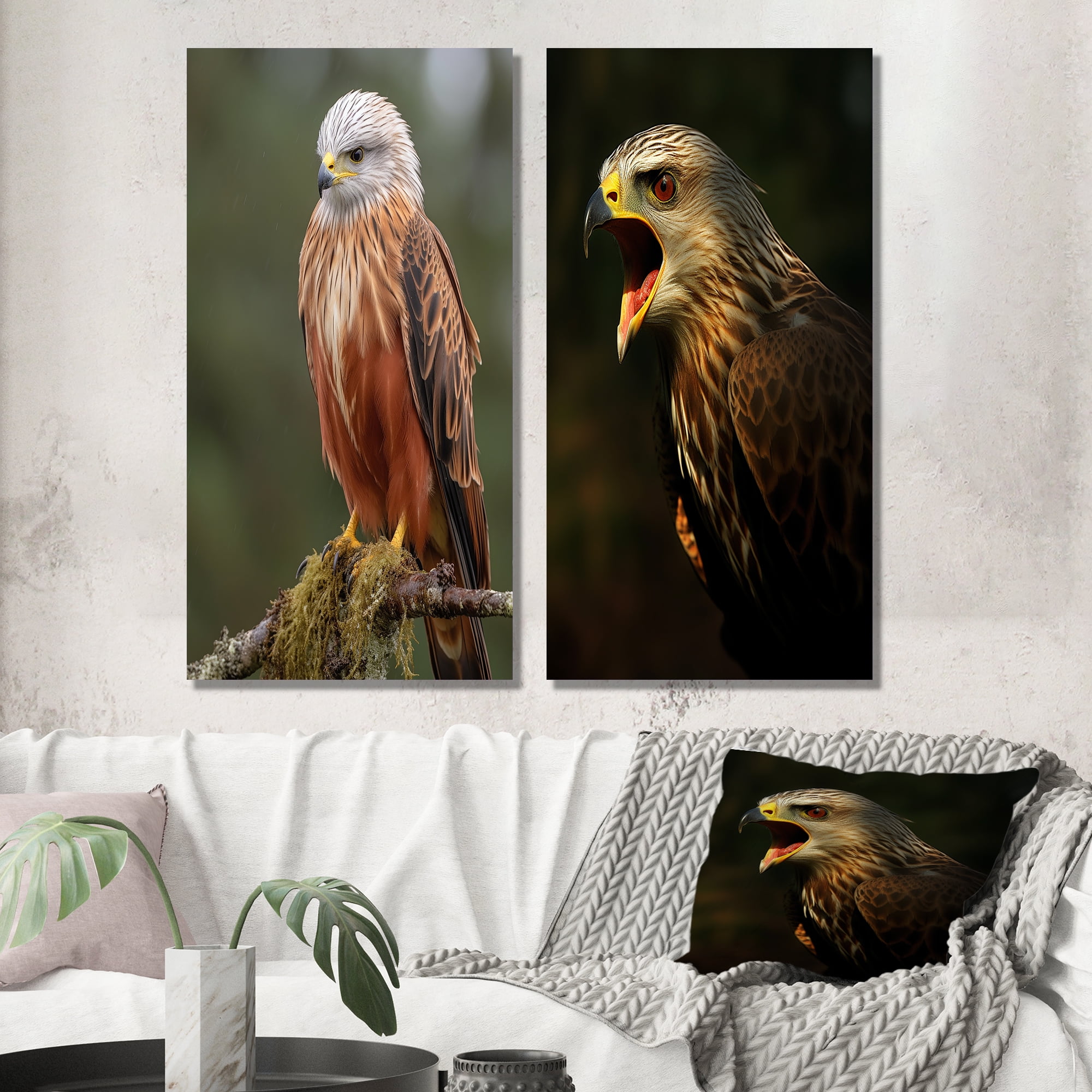 Designart "Nature Photography Eagle Portrait I" Animals Eagle Wall Art ...