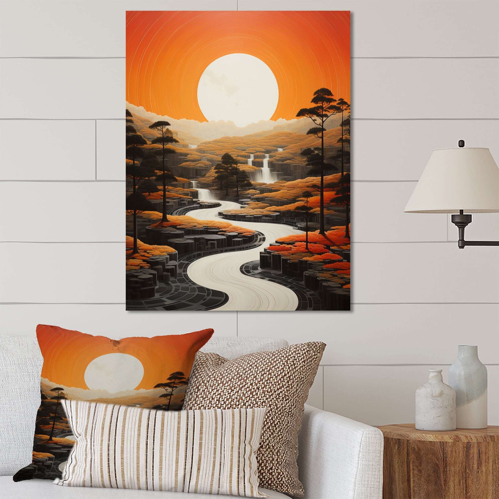 Designart "Natures Fountain Bold Geyser painting II" Landscape & Nature ...