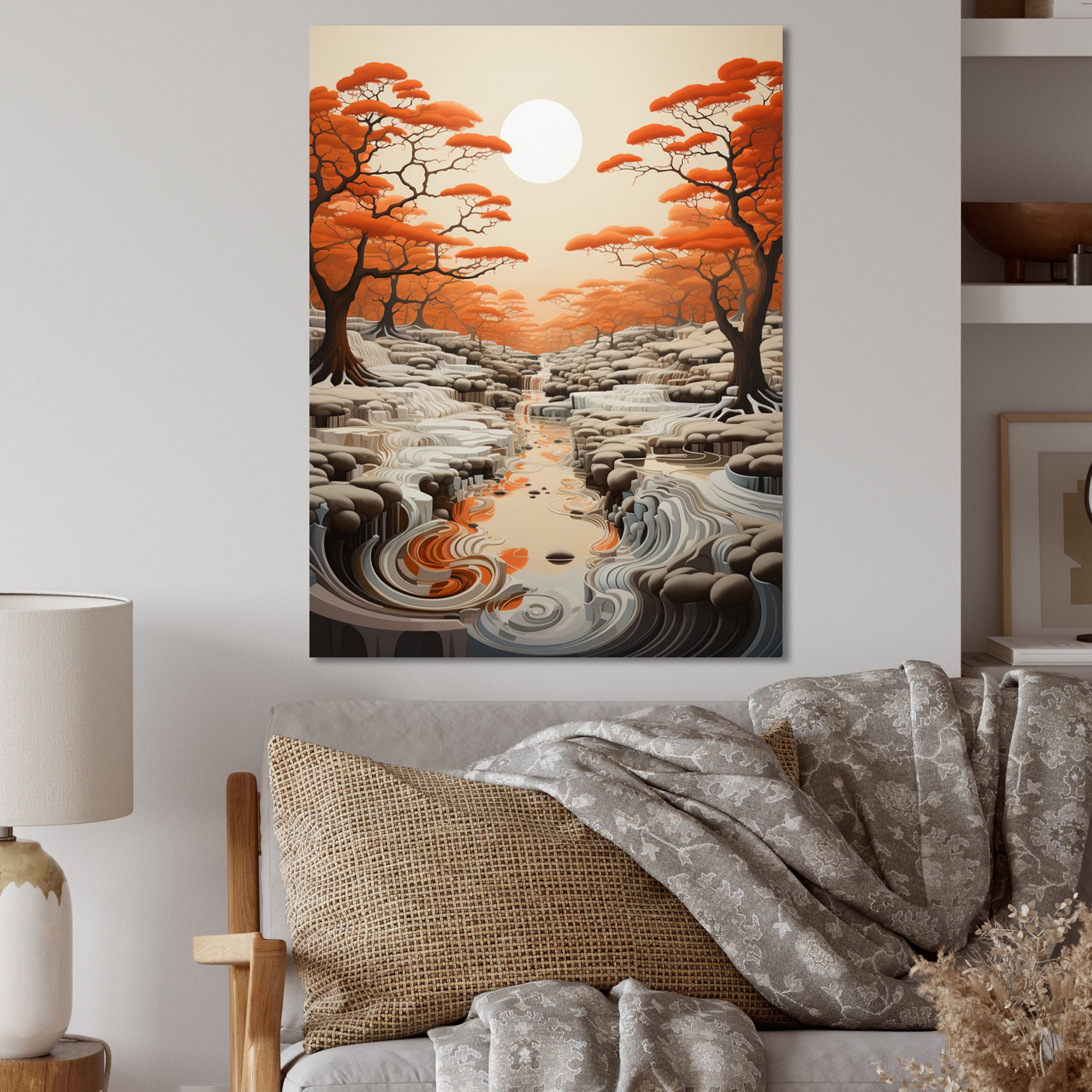 Designart "Natures Fountain Bold Geyser painting IV" Landscape & Nature ...