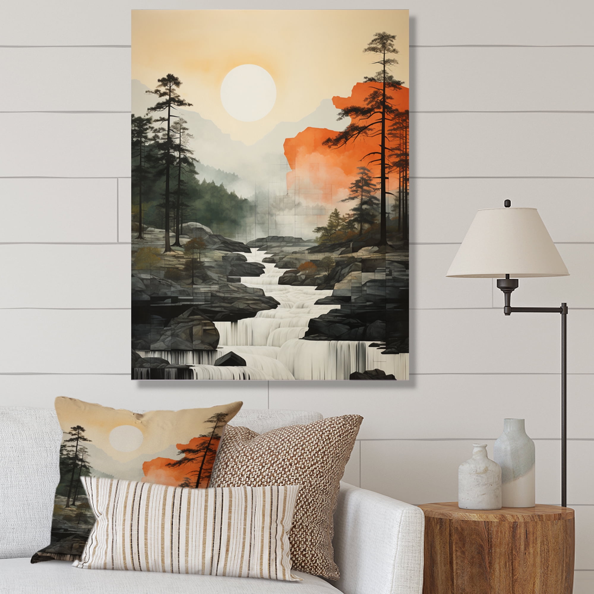 Designart "Natures Fountain Bold Geyser painting V" Landscape & Nature ...