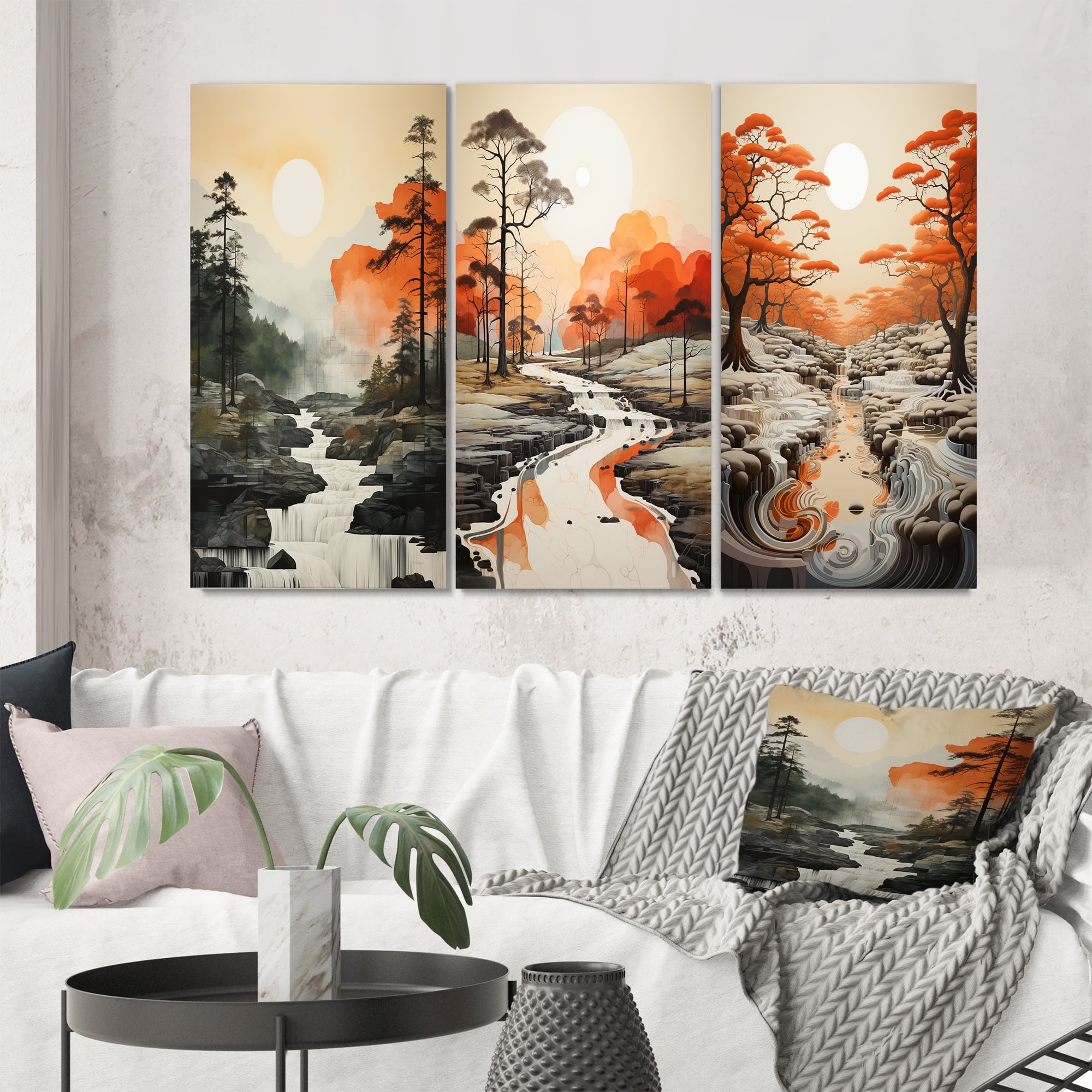 Designart "Natures Fountain Bold Geyser painting V" Landscape & Nature ...