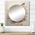 Designart "Nautilus With Abstract Snails" Nautilus Square Mirror For ...