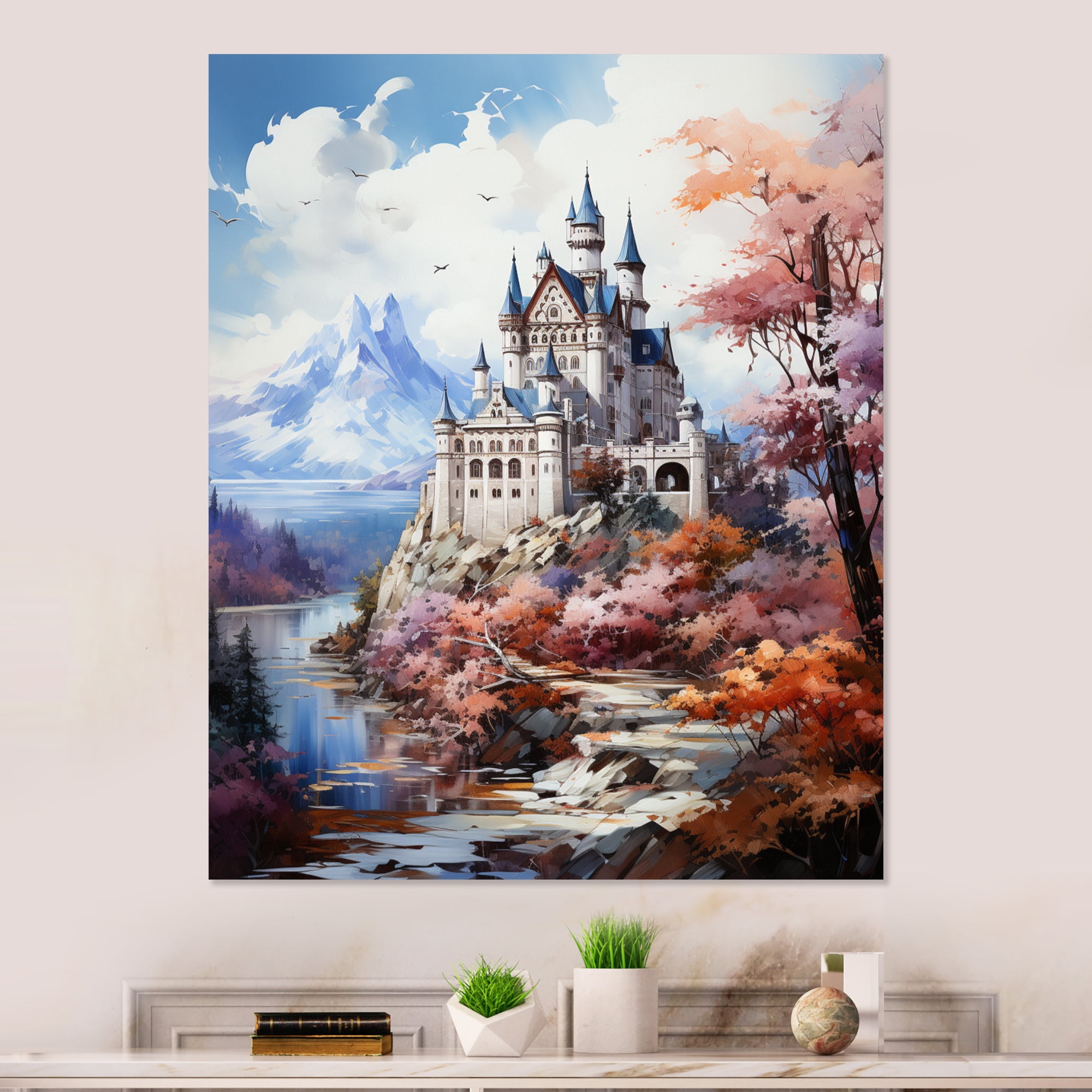 Designart "Neuschwanstein Castle in Germany" Germany Metal Art Living ...