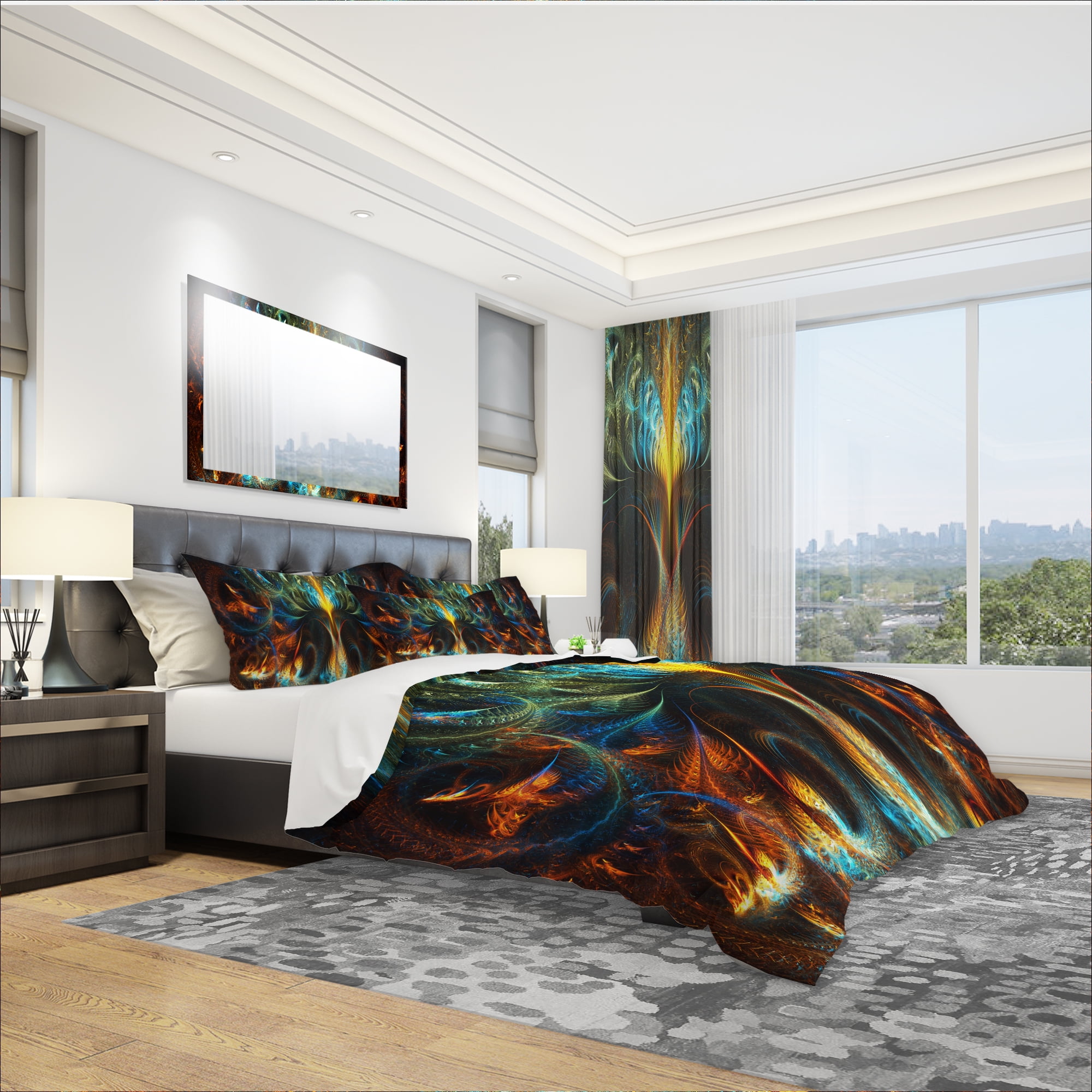 Designart 'Never Endingabstract' Modern & Contemporary Duvet Cover Set ...