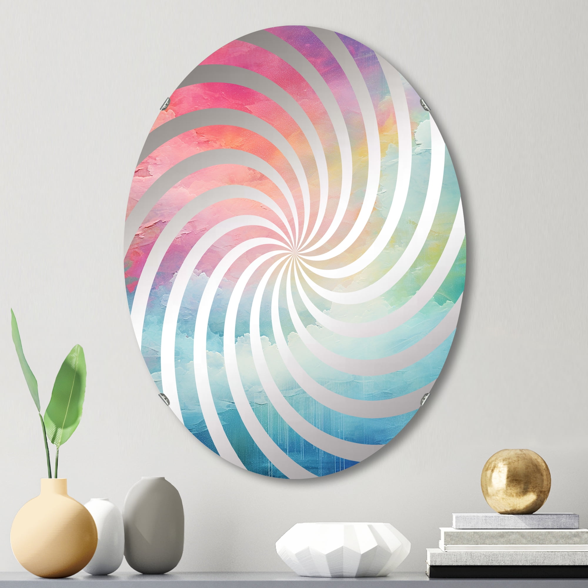 Designart "Northern Lights in Watercolor III" Northern Lights Vortex ...