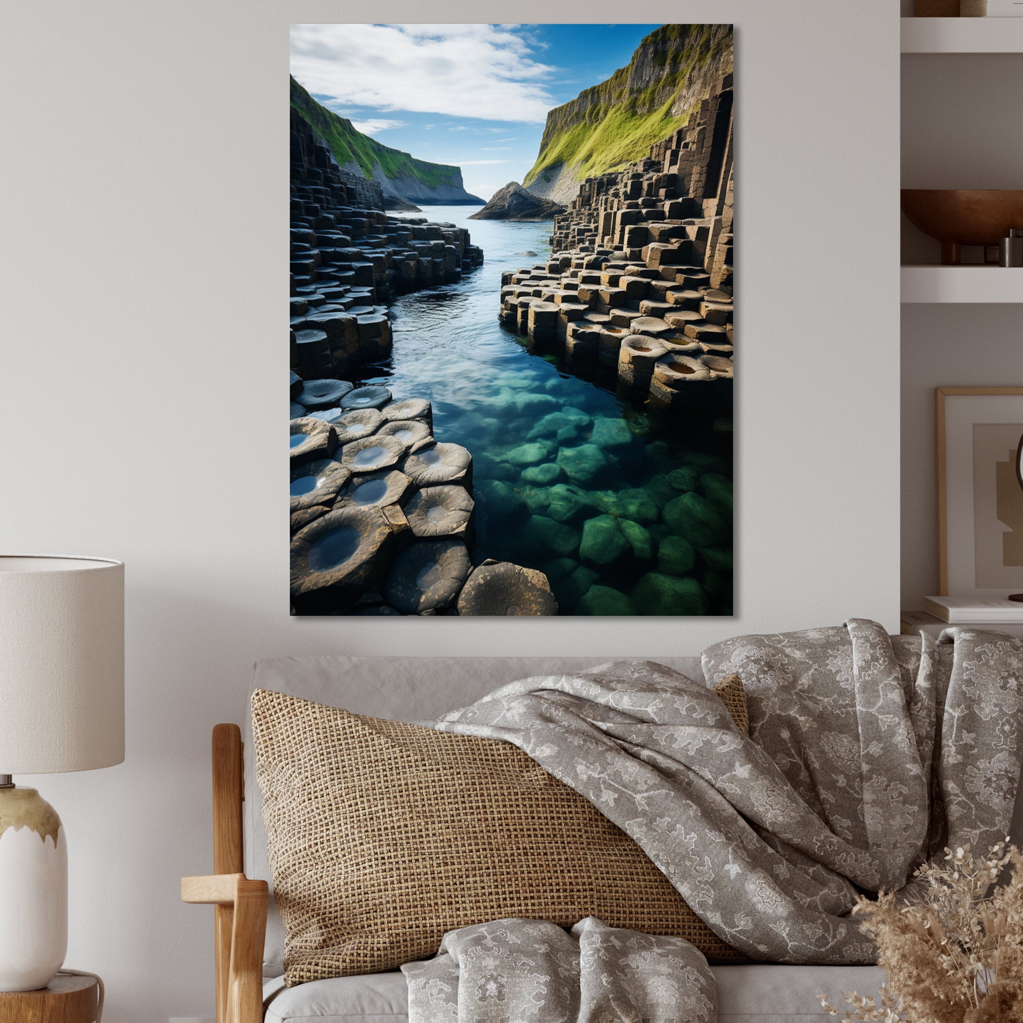 Designart "Of Giants Ireland Legends wall decor II" Nautical & Beach ...