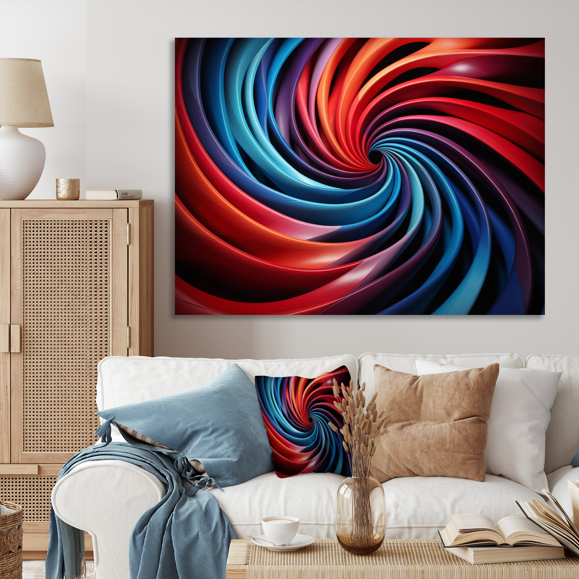 Designart "Op Art VORTEX I" Modern Canvas Print - Walmart.com
