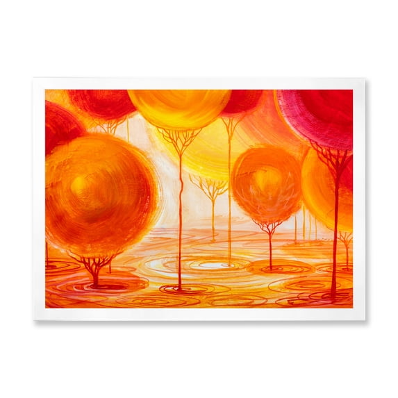 Free Shipping! Designart Modern Framed Canvas Wall Art Print Ornamental ...
