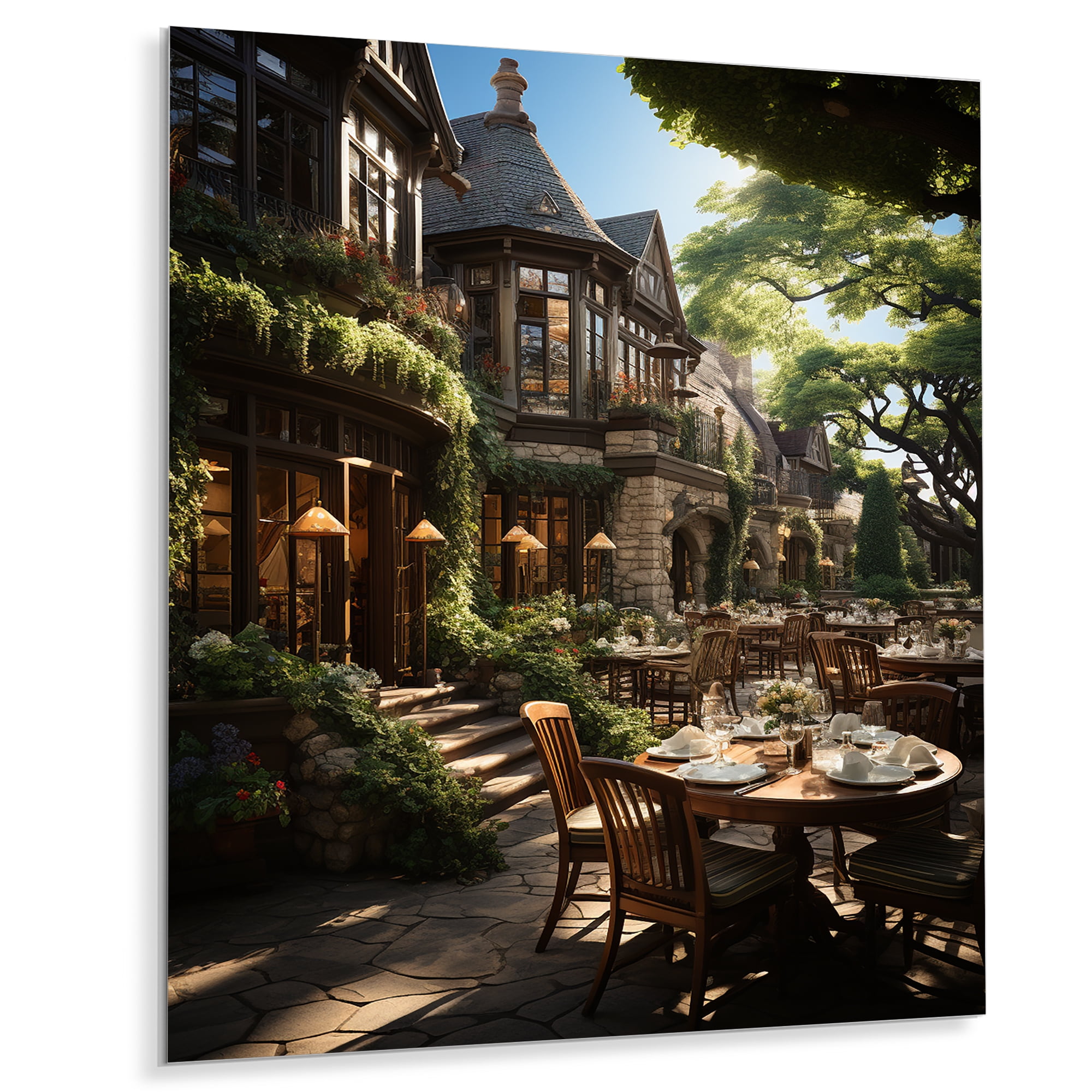 Designart "Outdoor Dining Country Clubs painting II" Country Clubs ...