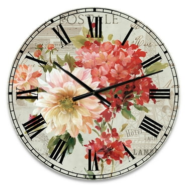 Designart Oversized Brown Lodge Wall Clocks - Aluminum - Walmart.com